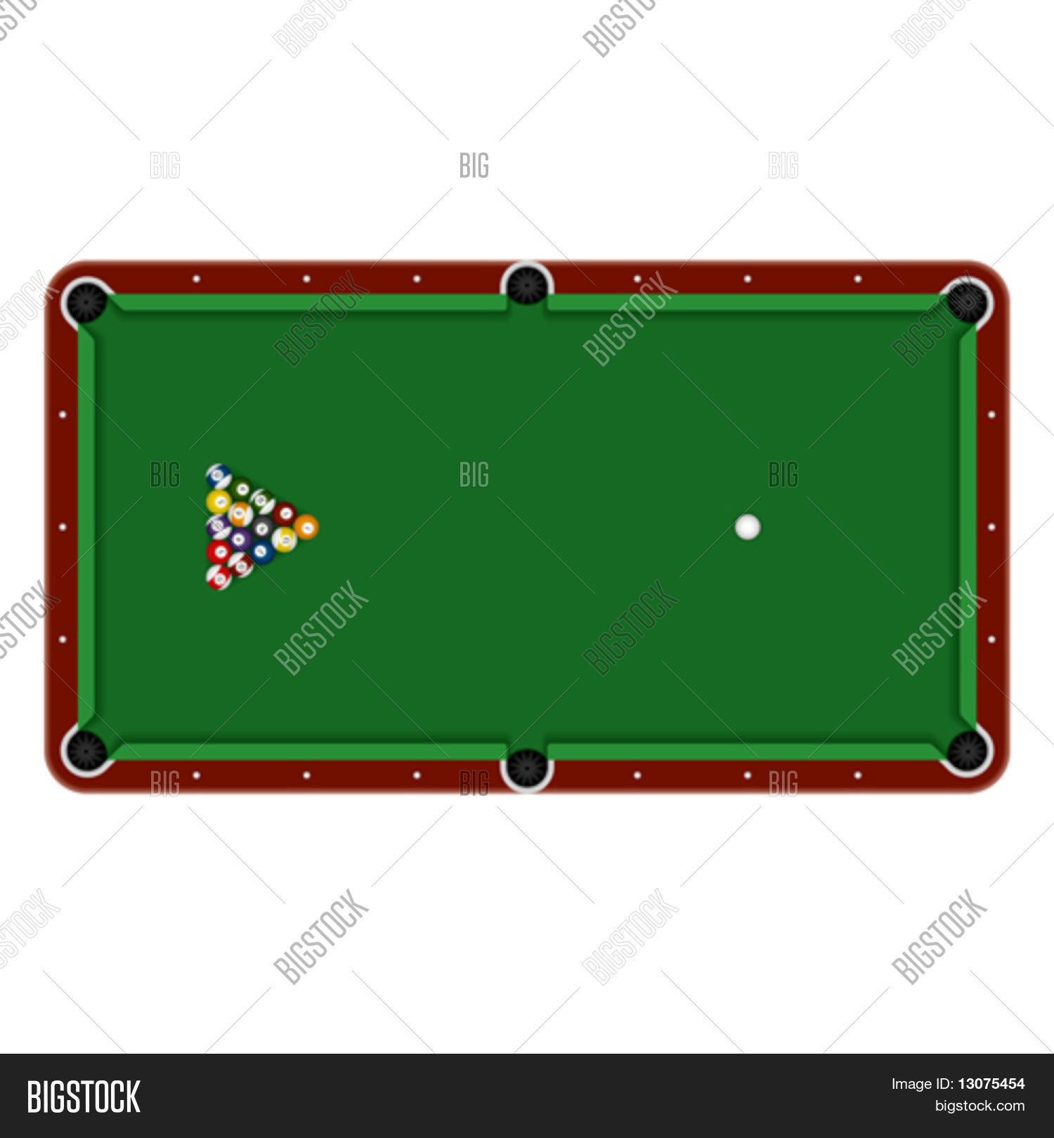 Pool Table. Detailed Vector & Photo (Free Trial) | Bigstock