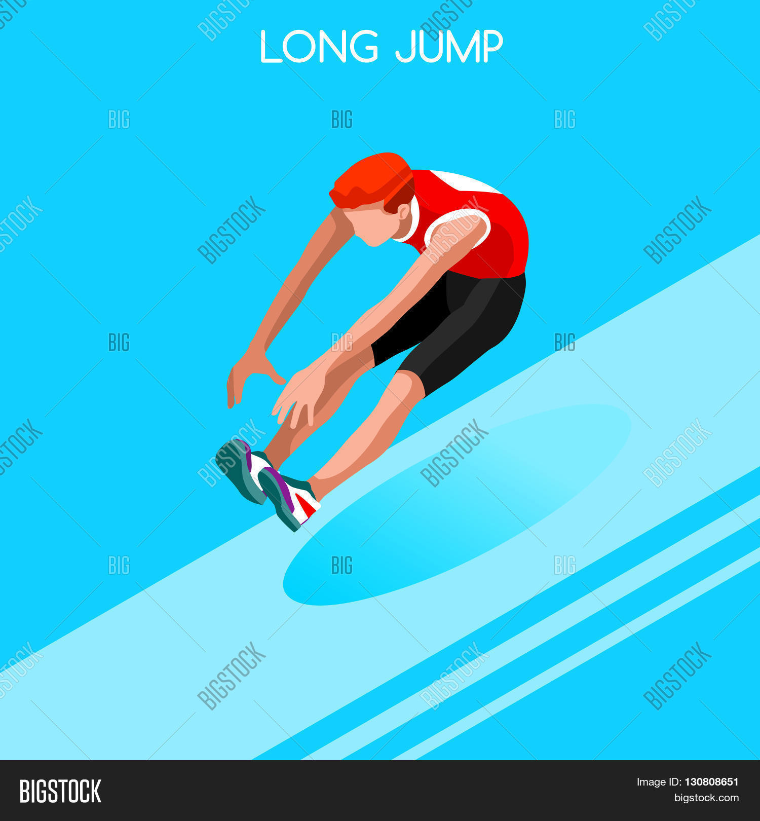 Athletics Long Jump Vector & Photo (Free Trial) | Bigstock