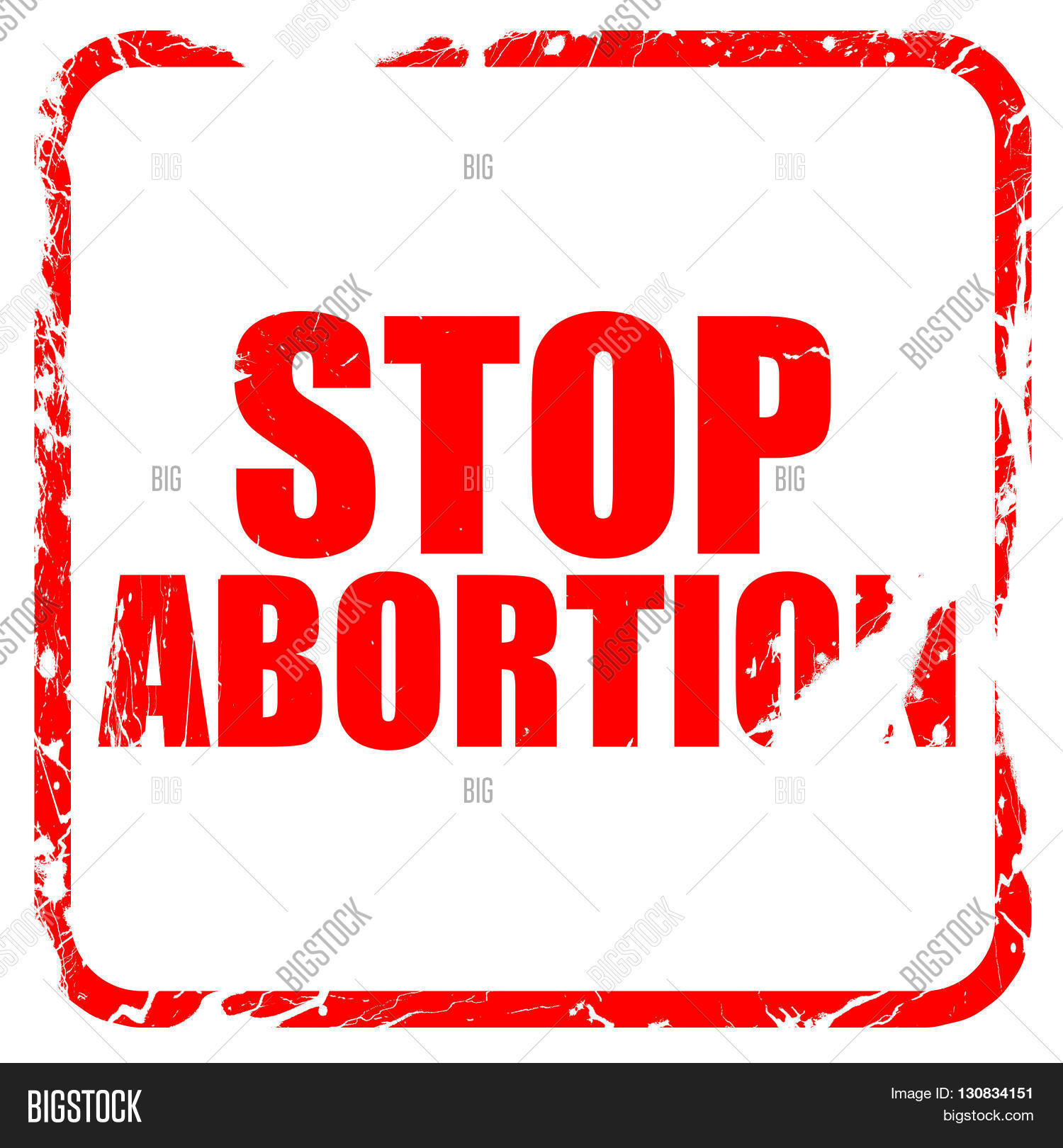 Stop Abortion, Red Image & Photo (Free Trial) | Bigstock