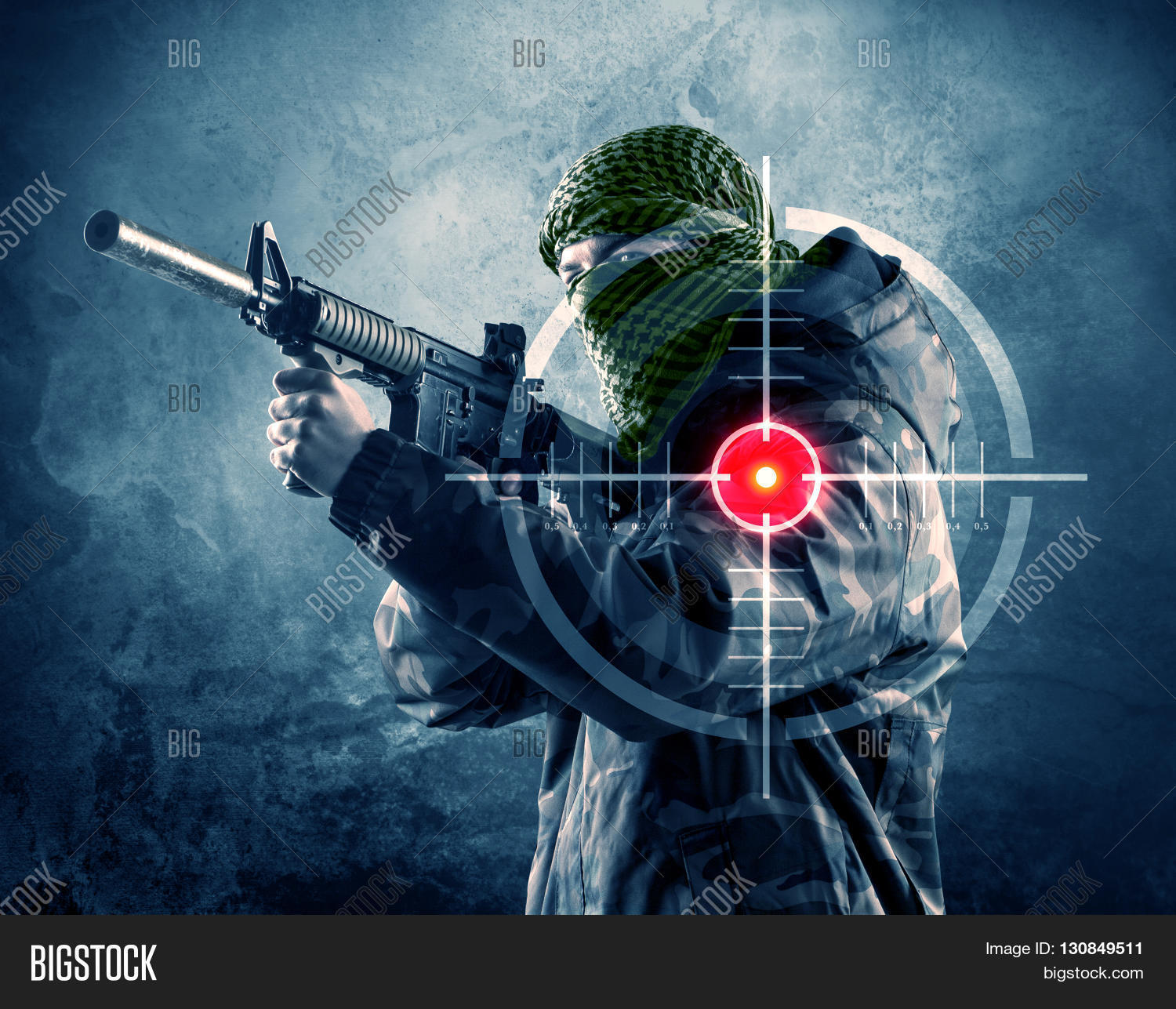 Masked Terrorist Man Image & Photo (Free Trial) | Bigstock