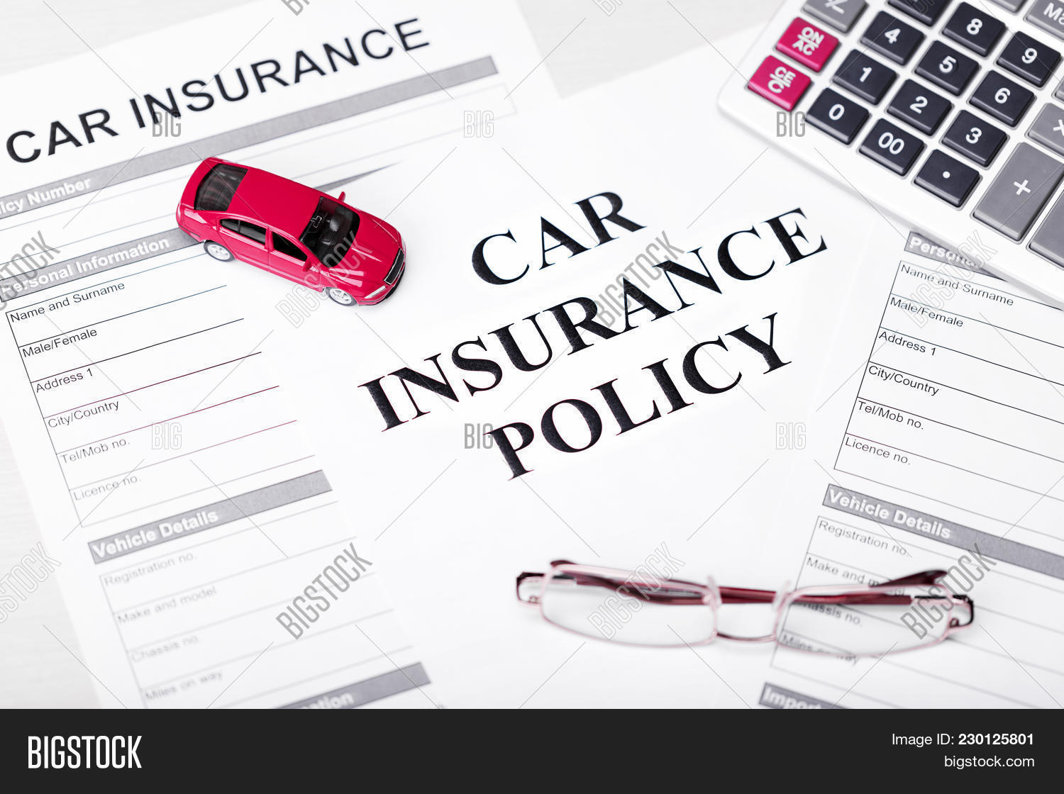 Car Insurance Policy. Image & Photo (Free Trial) | Bigstock