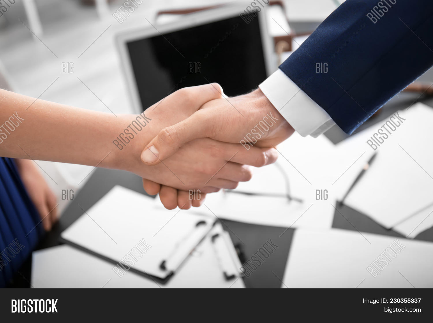 Lawyer Shaking Hands Image & Photo (Free Trial) | Bigstock