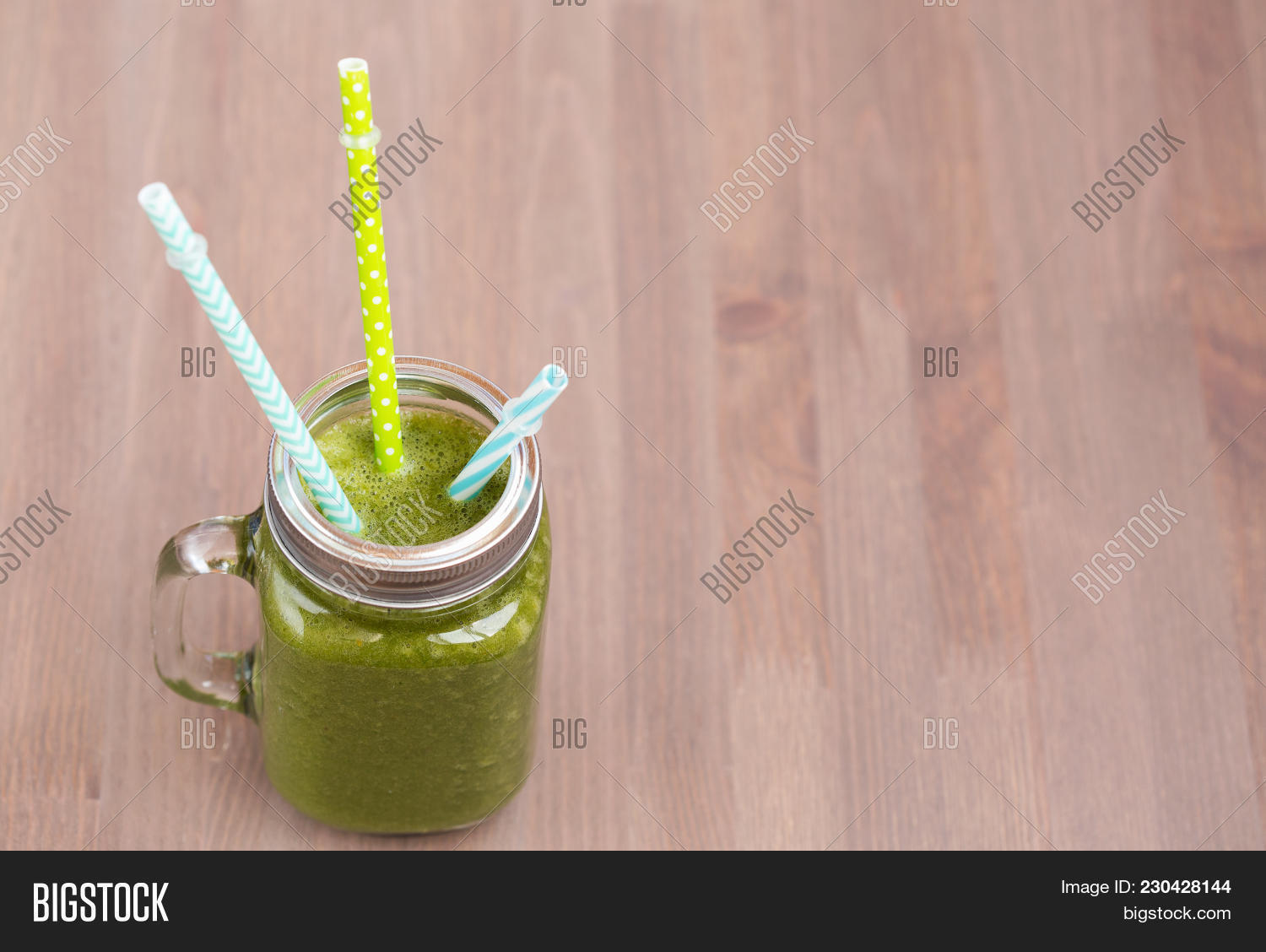 Green Smoothie Mason Image & Photo (Free Trial) | Bigstock