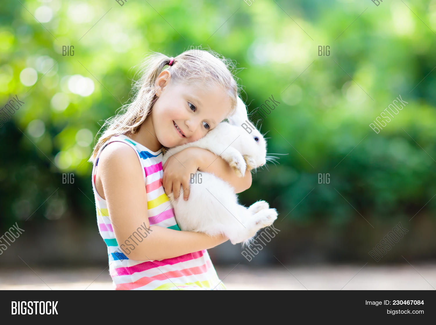 Child Rabbit. Easter Image & Photo (Free Trial) | Bigstock