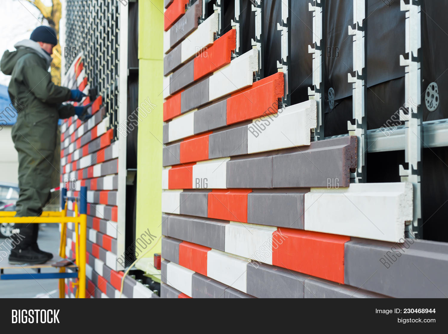 Worker Wall Cladding Image & Photo (Free Trial) | Bigstock