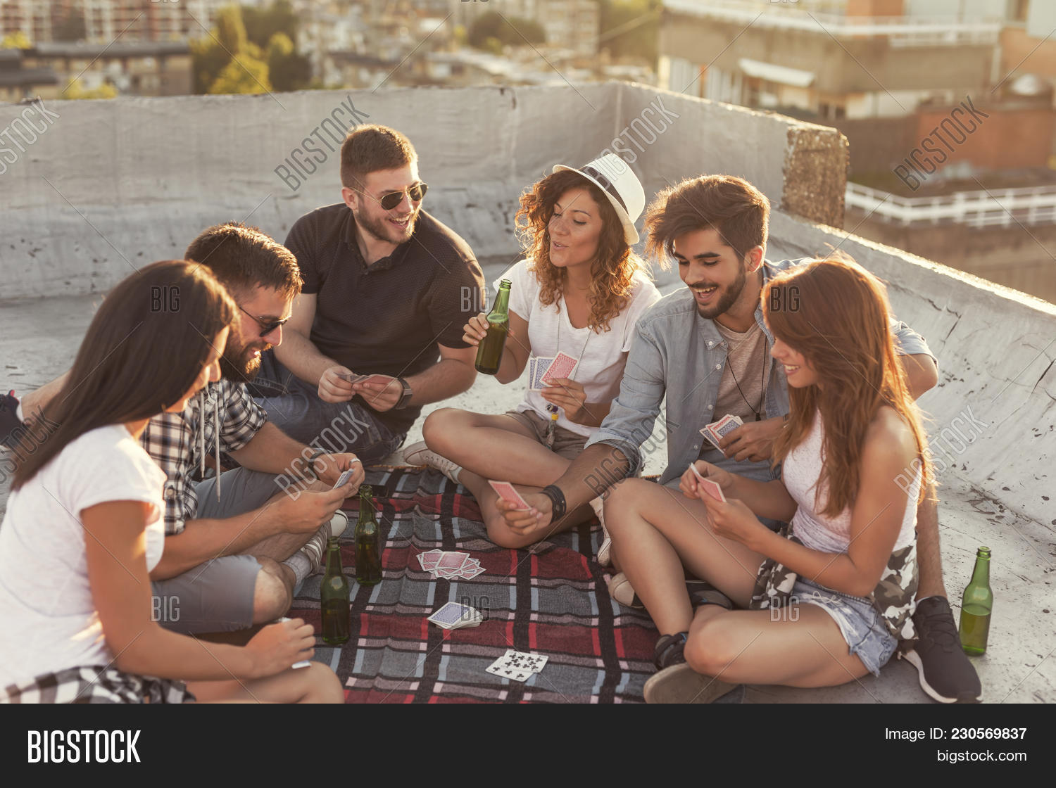 Young People Playing Cards