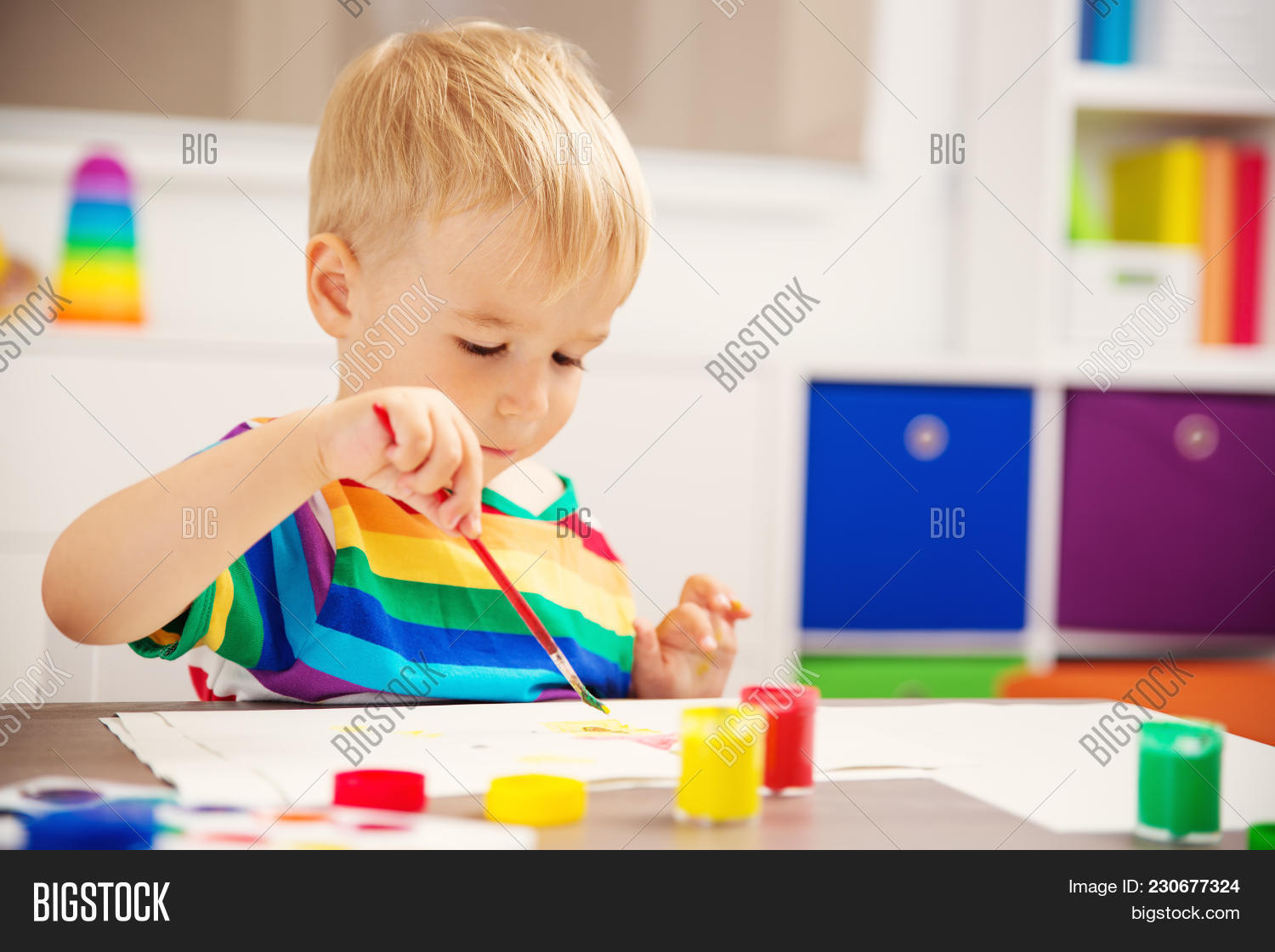 Little Child Drawing Image & Photo (Free Trial) | Bigstock