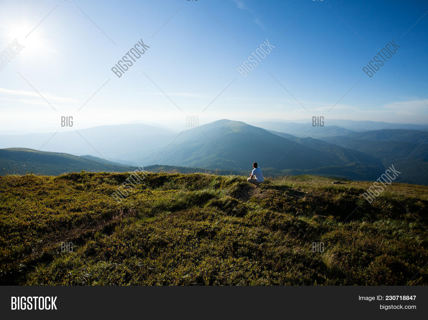 Man Sat Down On Top Image & Photo (Free Trial) | Bigstock