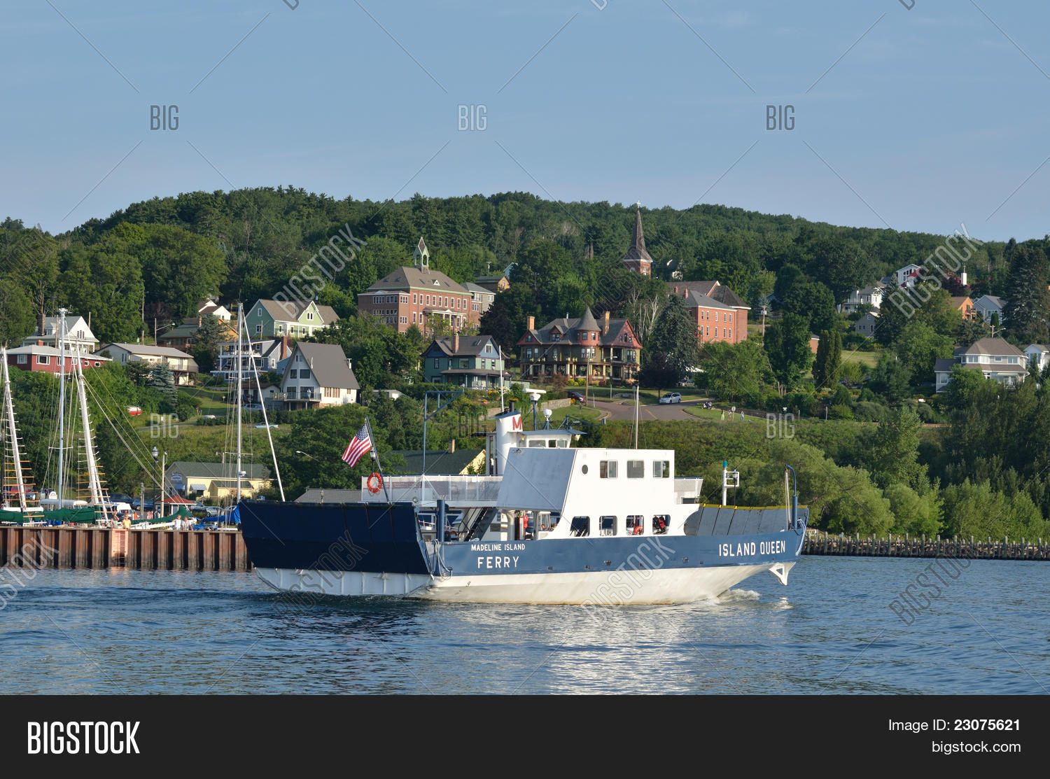 Ferry Boat Motoring On Image & Photo (Free Trial) | Bigstock