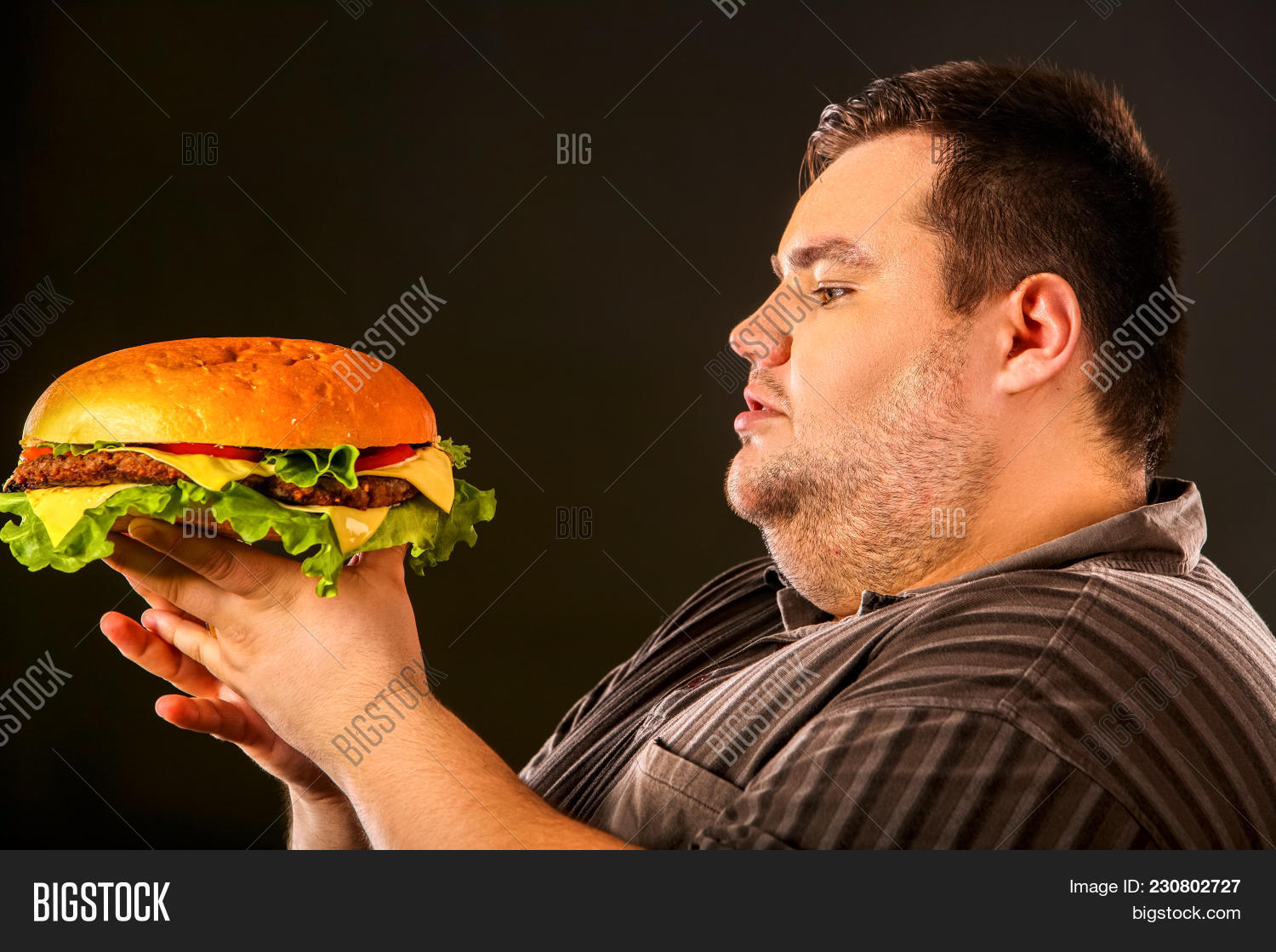 Man Eating Fast Food Image & Photo (Free Trial) | Bigstock