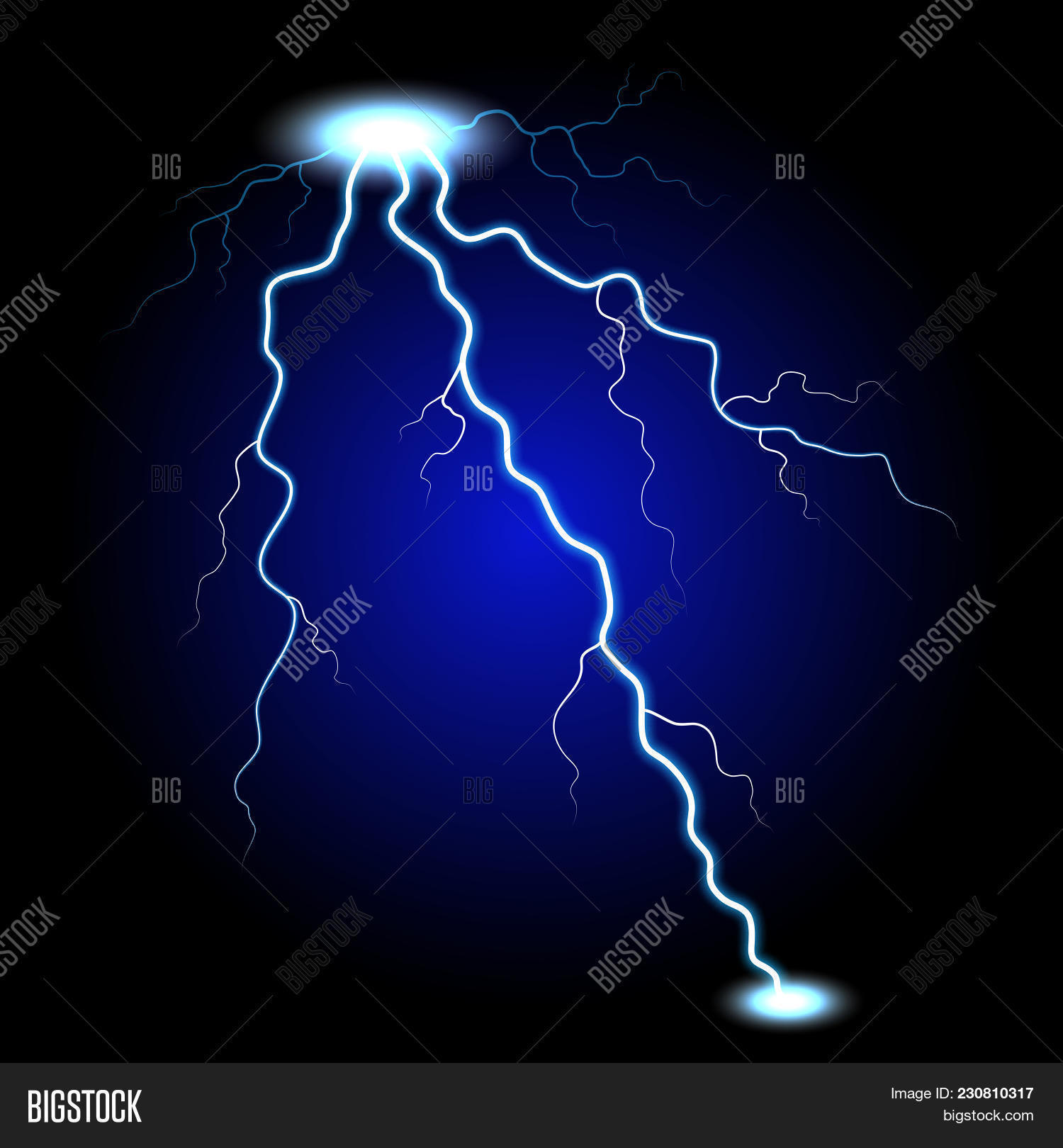 Lightning Flash On Vector & Photo (Free Trial) | Bigstock