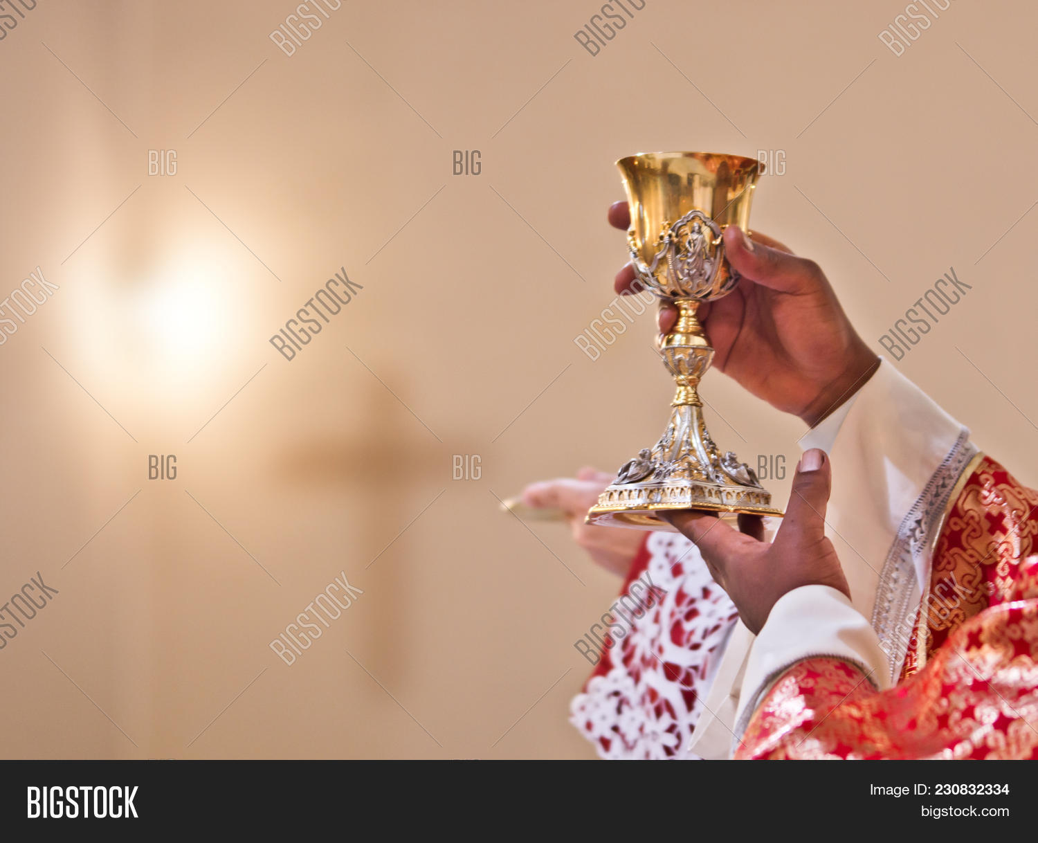 Hands Priest Raise Image & Photo (Free Trial) | Bigstock