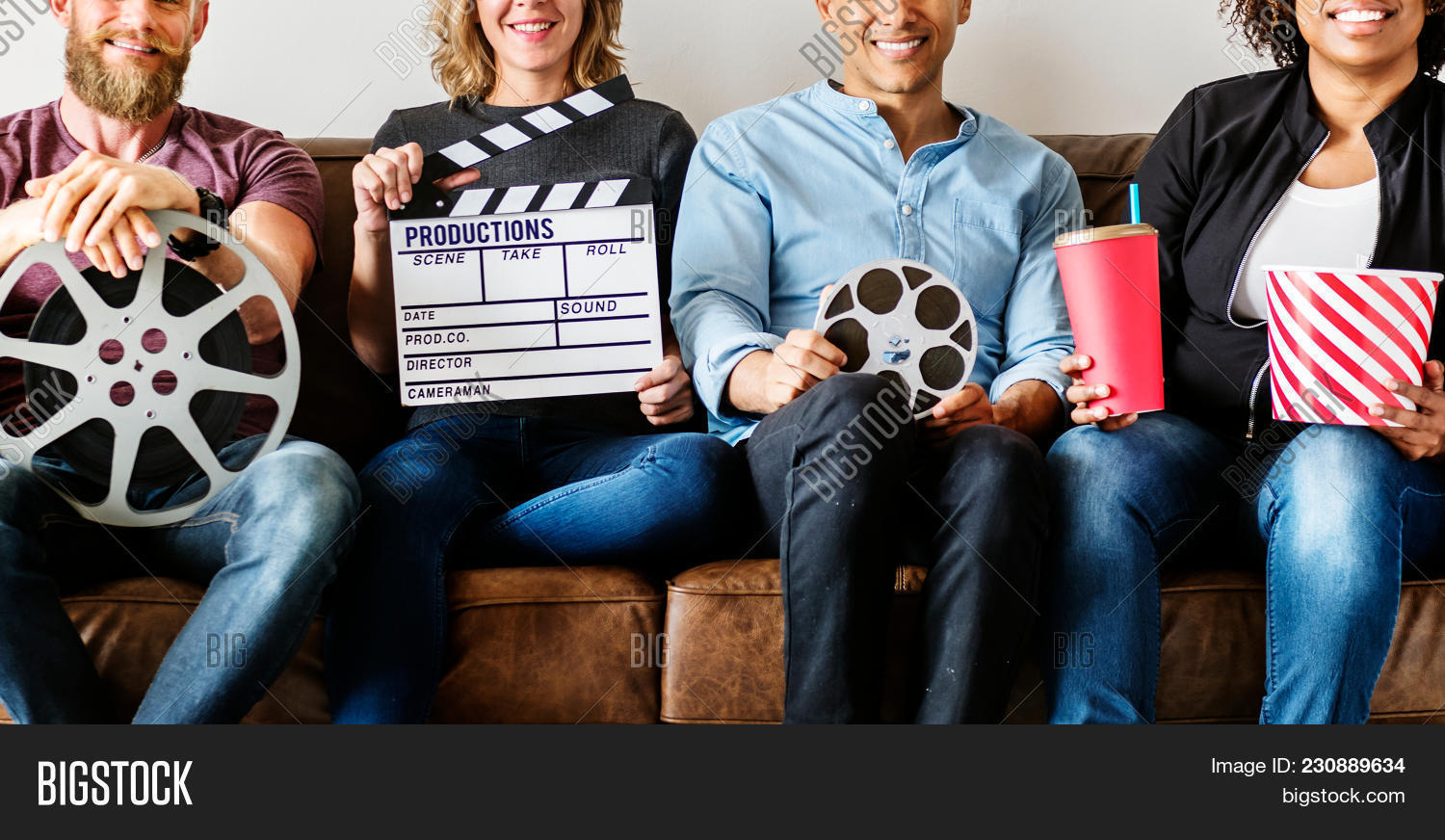 Friends Watching Movie Image & Photo (Free Trial) | Bigstock