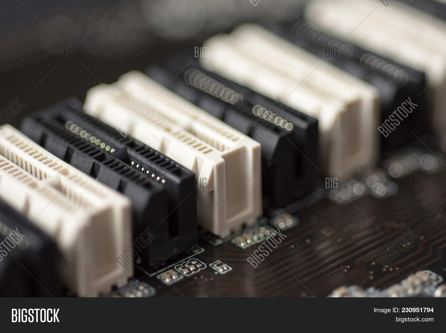 Pci-e Slots Close . Image & Photo (Free Trial) | Bigstock