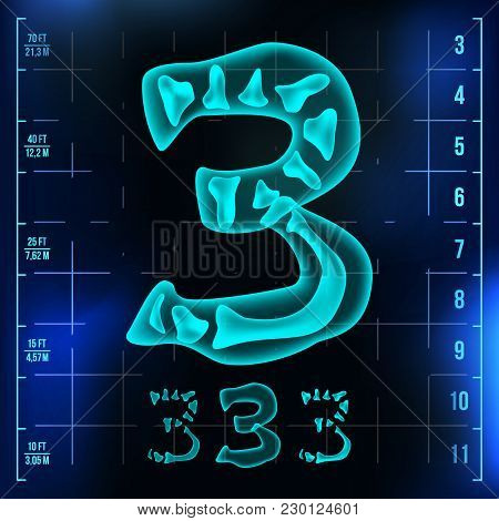3 Number Vector. Vector & Photo (Free Trial) | Bigstock