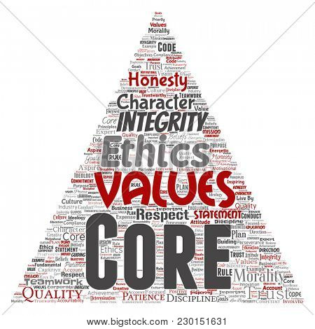Conceptual Core Values Image & Photo (Free Trial) | Bigstock