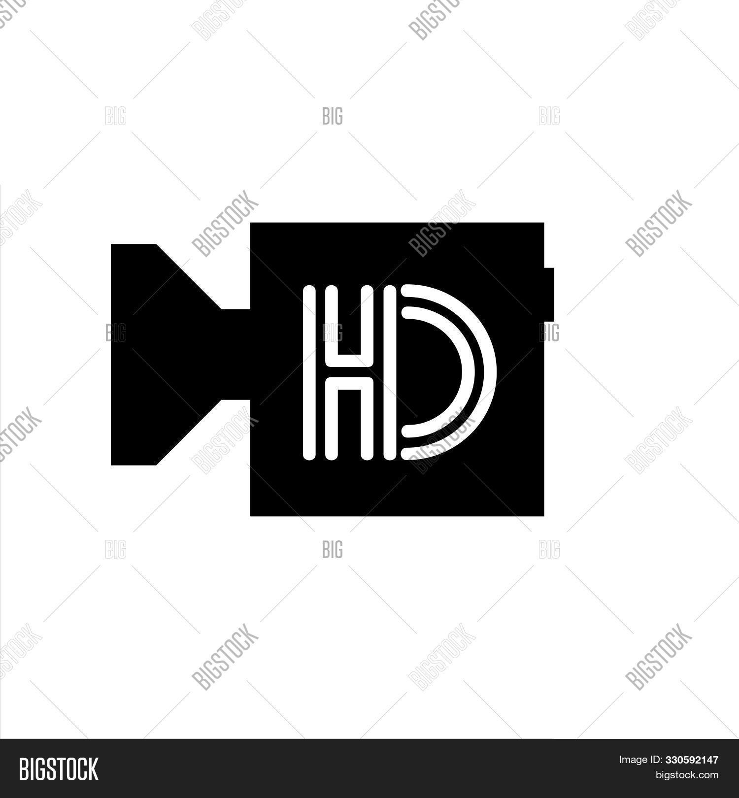 Black Movie Hd Symbol Vector & Photo (Free Trial) | Bigstock