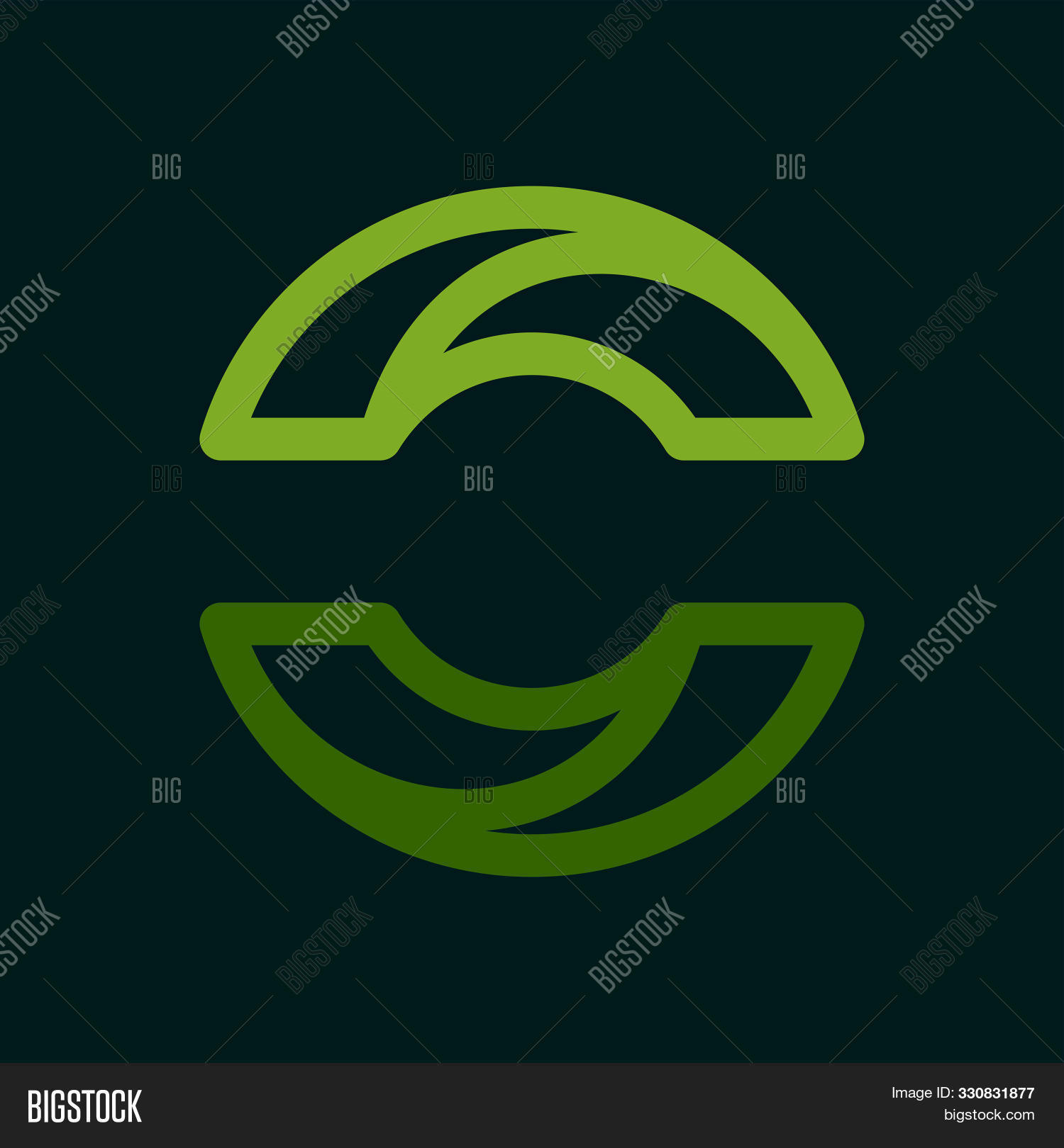 Eco Line Circle Logo Vector & Photo (Free Trial) | Bigstock