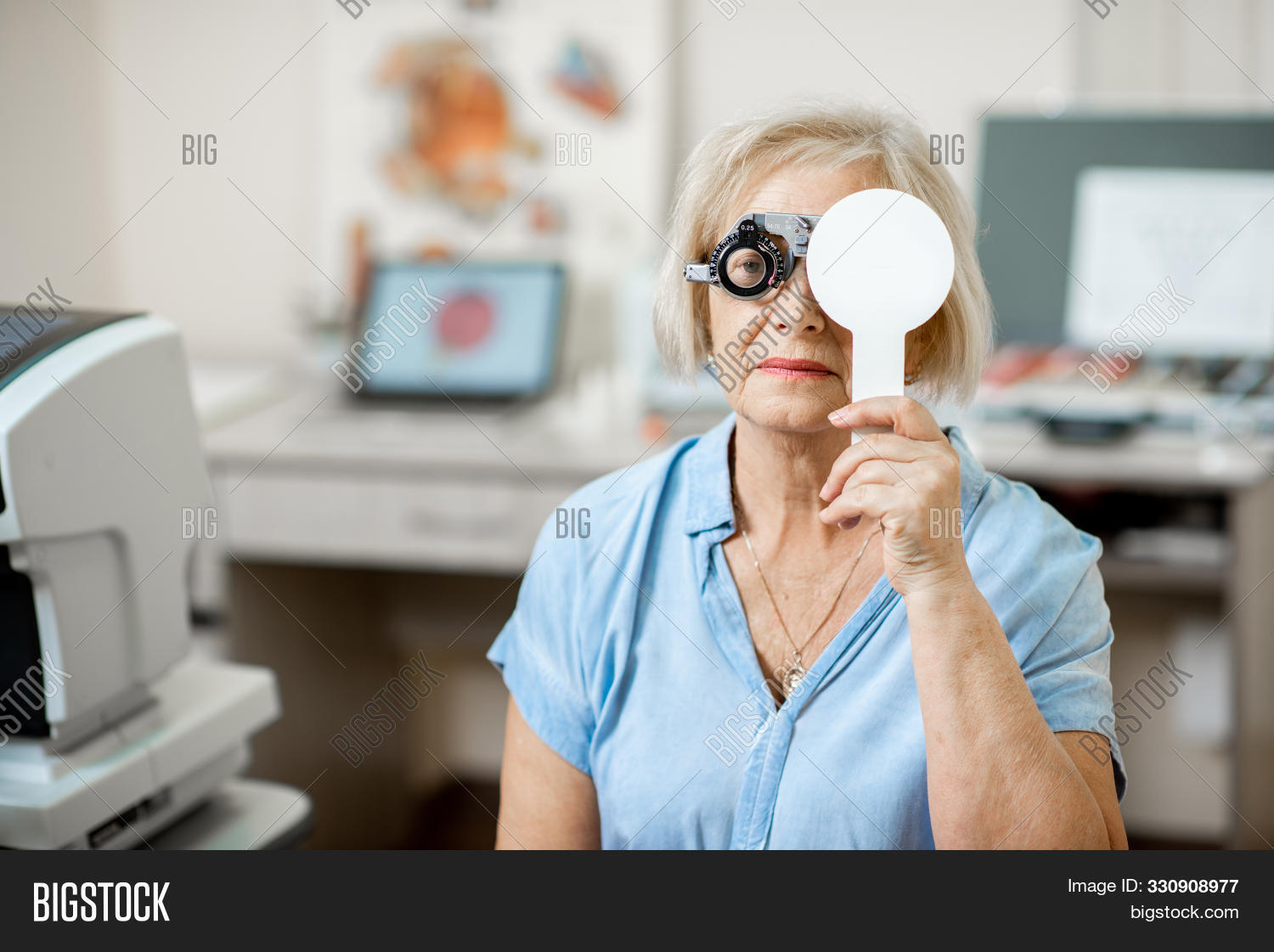 Senior Woman Checking Image & Photo (Free Trial) | Bigstock