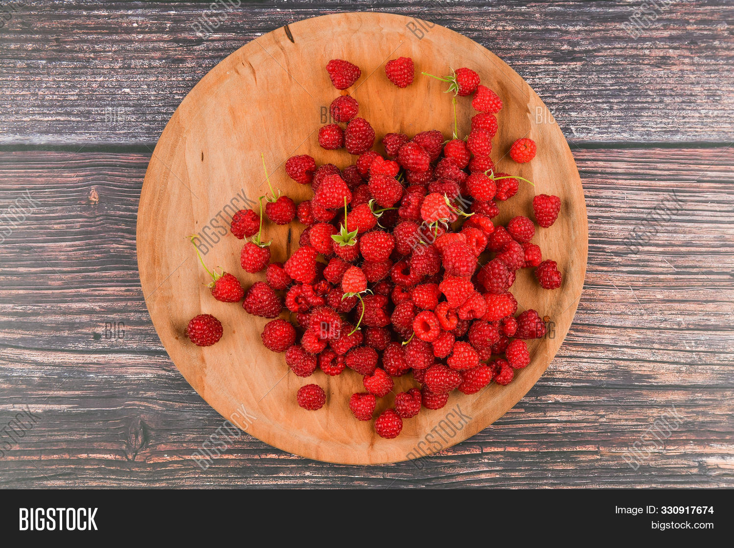Raspberries On Wooden Image & Photo (Free Trial) | Bigstock