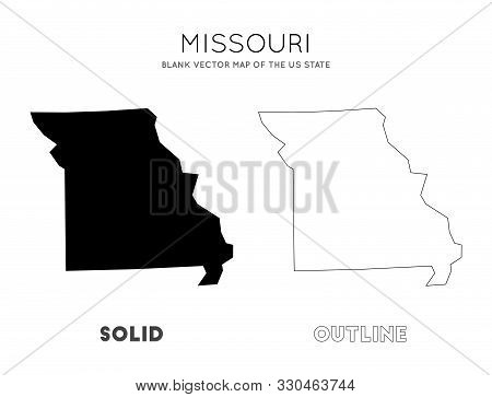 Missouri Map. Blank Vector & Photo (Free Trial) | Bigstock