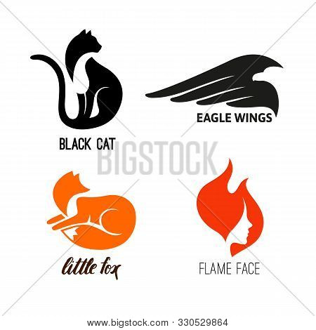 Vector Logos Negative Vector & Photo (Free Trial) | Bigstock