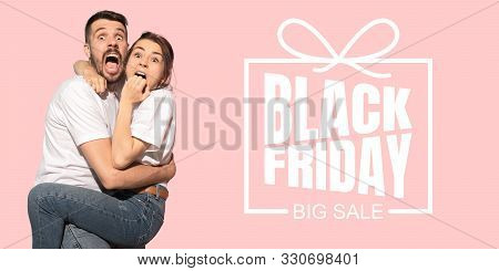 Portrait Of Young Caucasian Couple Surprised And Shocked Of Black ...