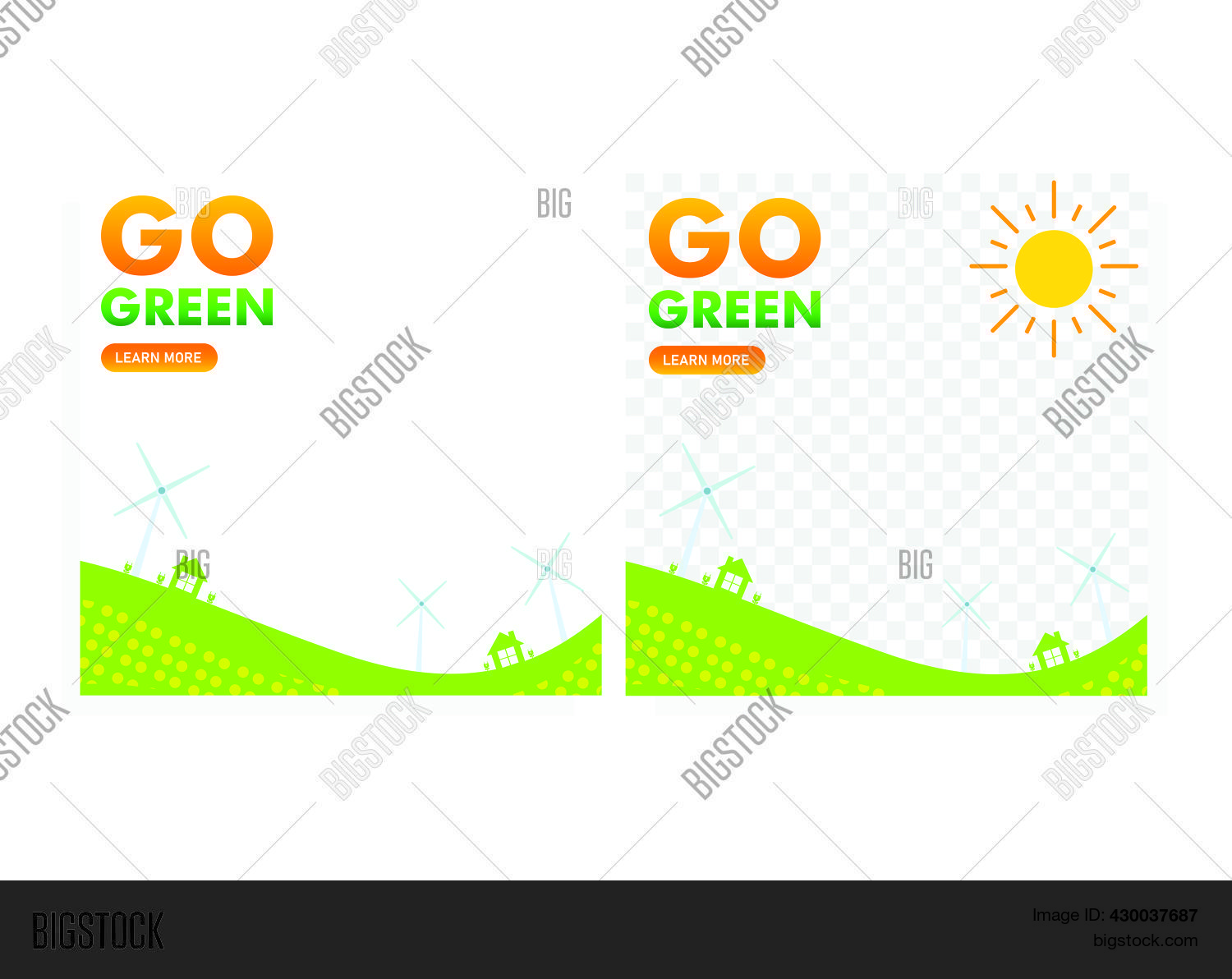 Go Green Social Media Vector & Photo (Free Trial) | Bigstock