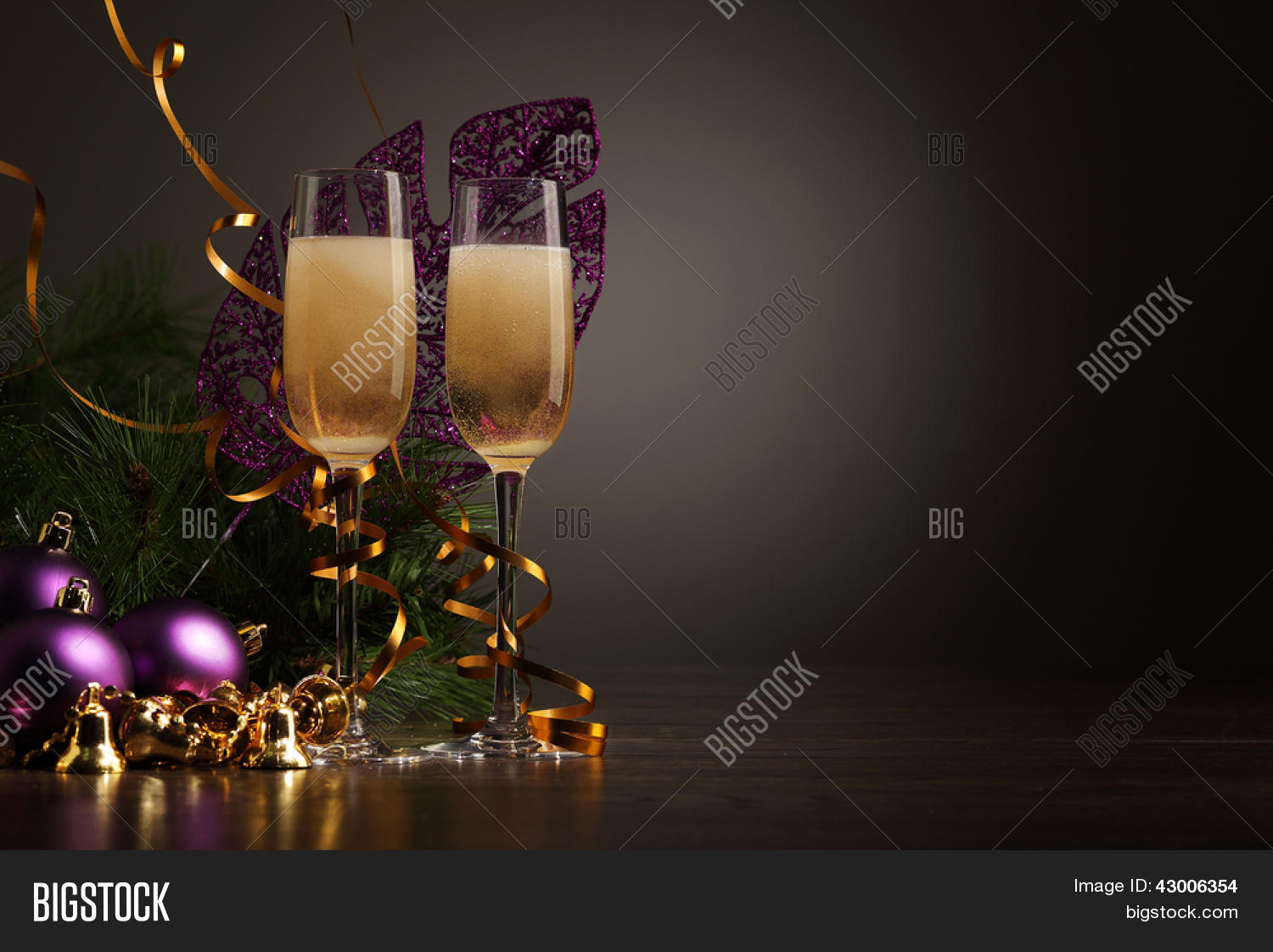 Two Champagne Glasses Image & Photo (Free Trial) | Bigstock