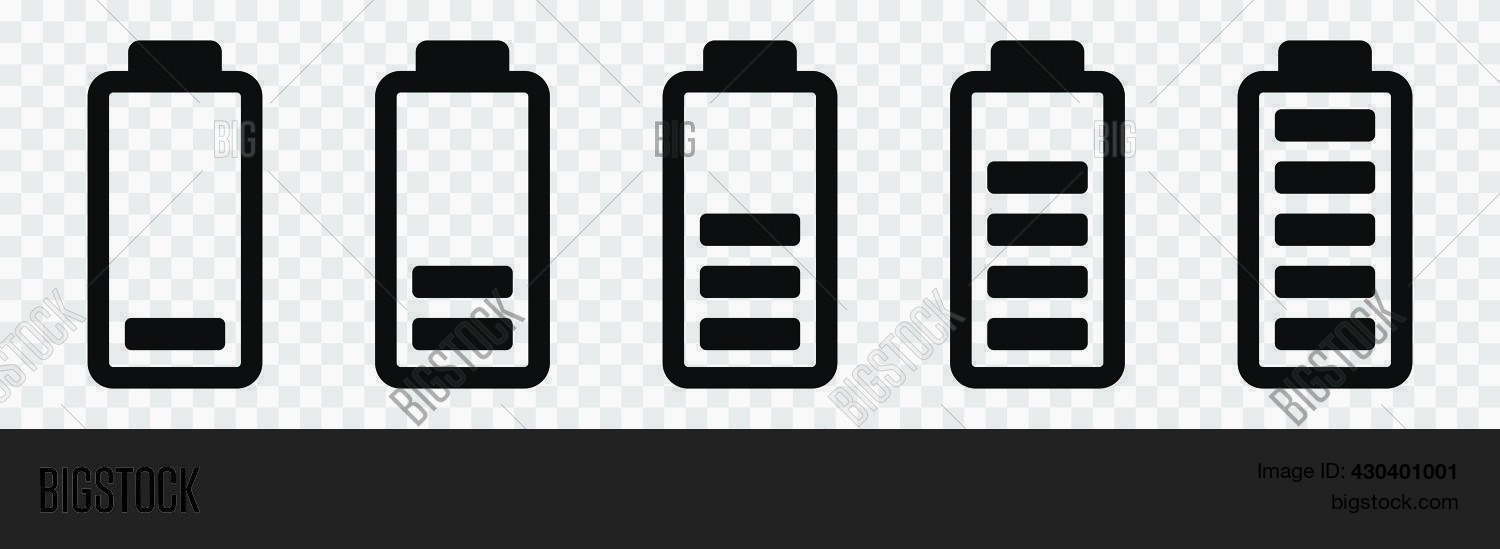Phone Battery Icons. Vector & Photo (Free Trial) | Bigstock