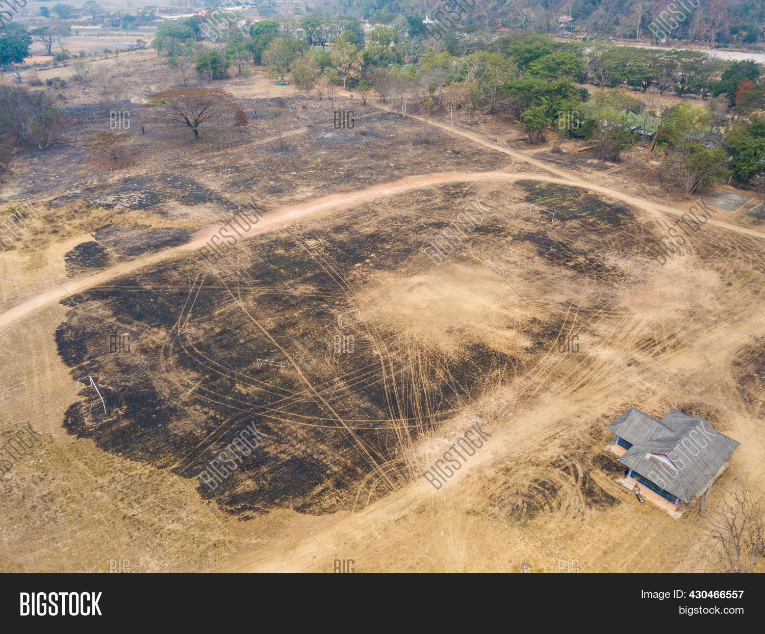 Aerial View Burnt Land Image & Photo (Free Trial) | Bigstock