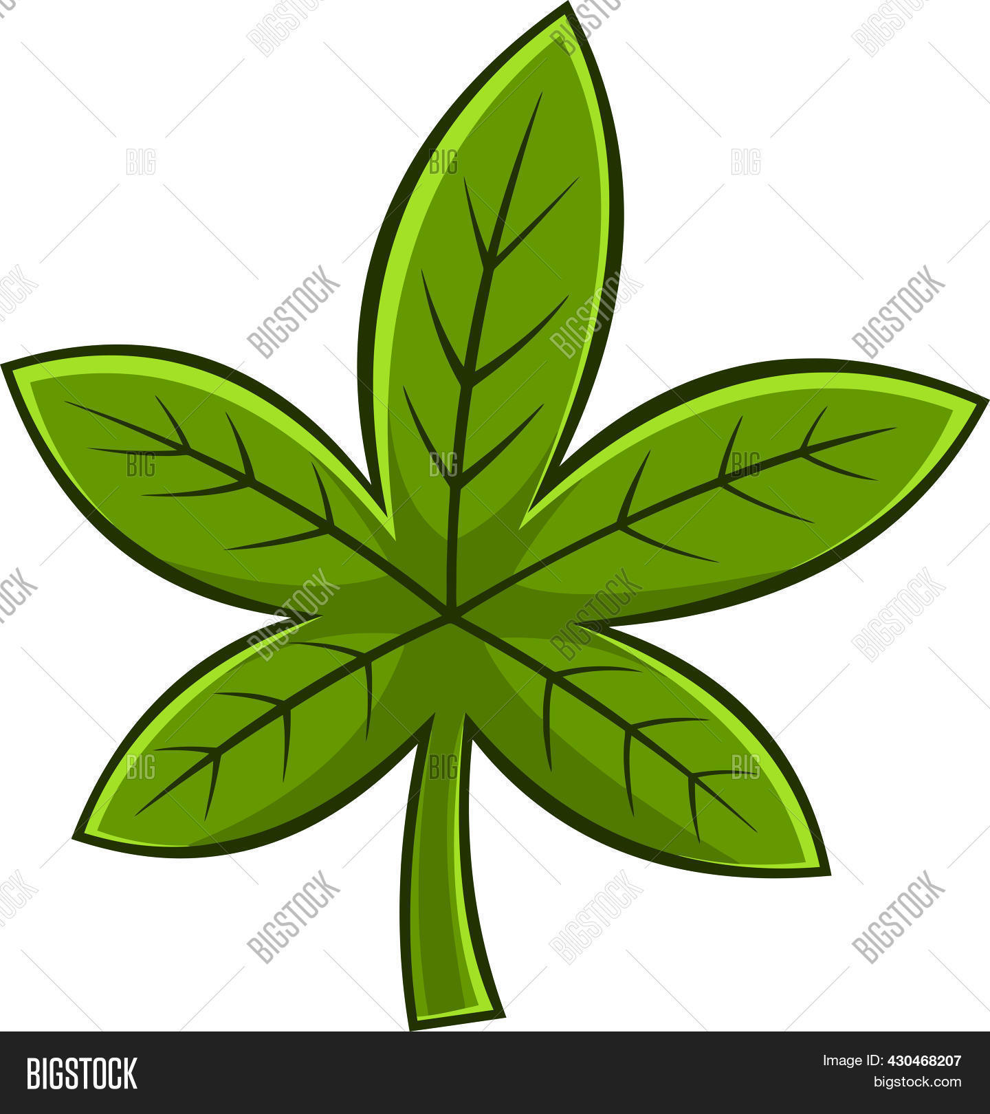 Cartoon Green Leaf Image & Photo (Free Trial) | Bigstock