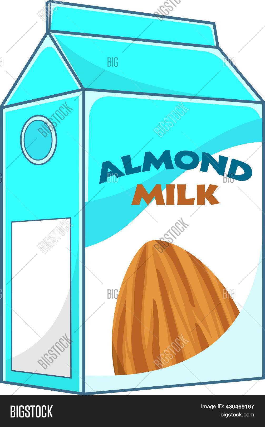 Cartoon Almond Milk Image & Photo (Free Trial) | Bigstock