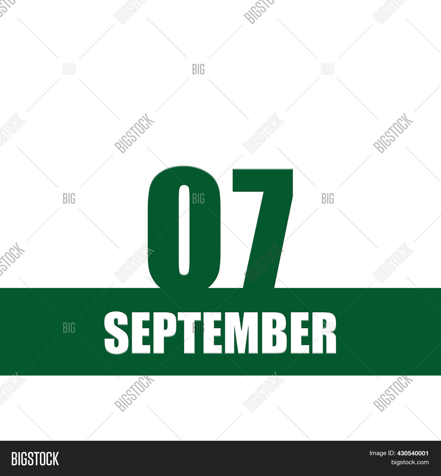September 7. 7th Day Image & Photo (Free Trial) | Bigstock