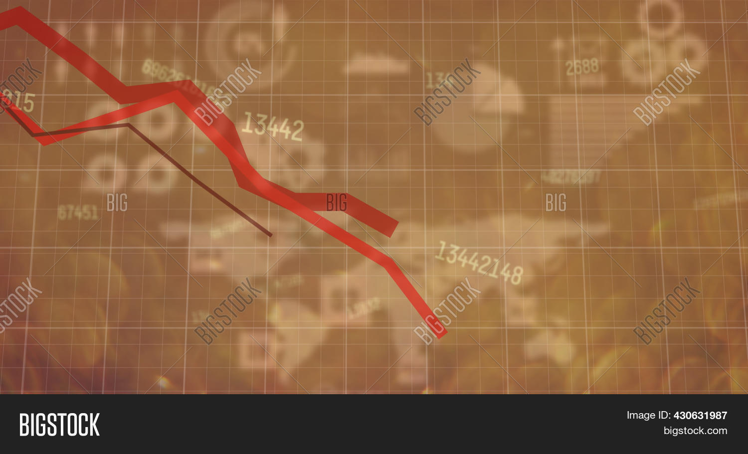 Red Graphs Multiple Image & Photo (Free Trial) | Bigstock