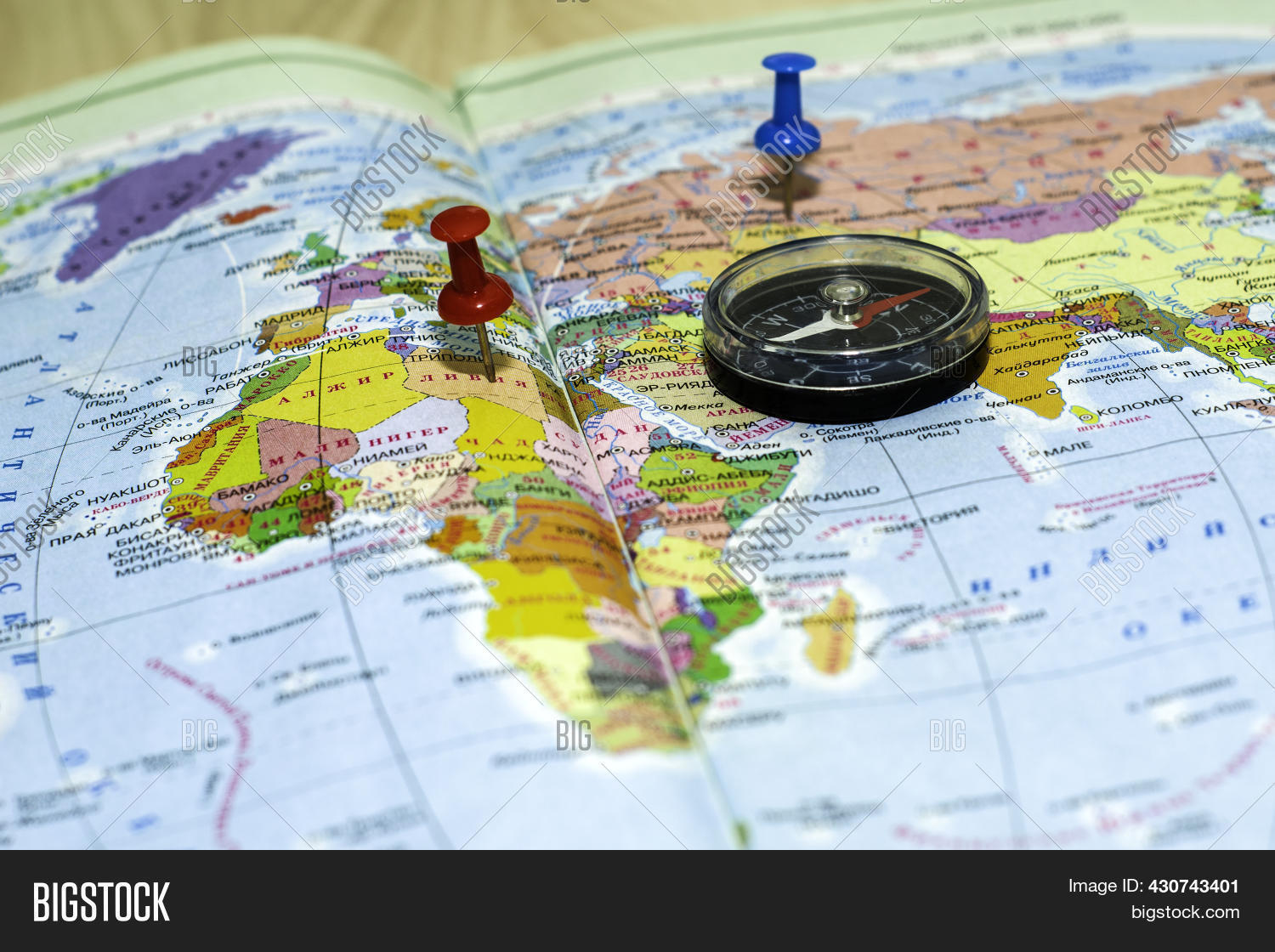 Compass Lying On Image & Photo (Free Trial) | Bigstock