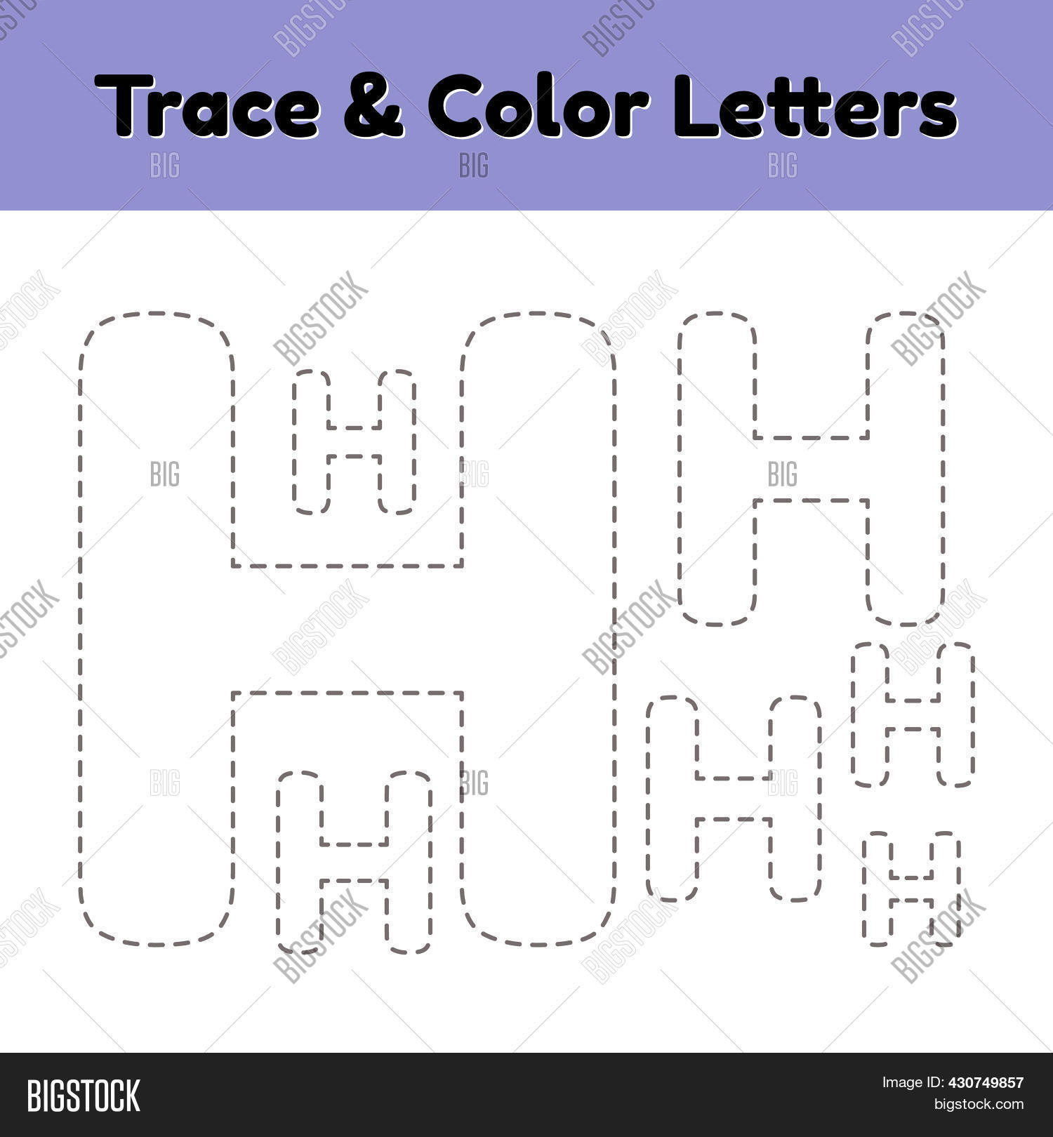 Trace Line Letter Image & Photo (Free Trial) | Bigstock