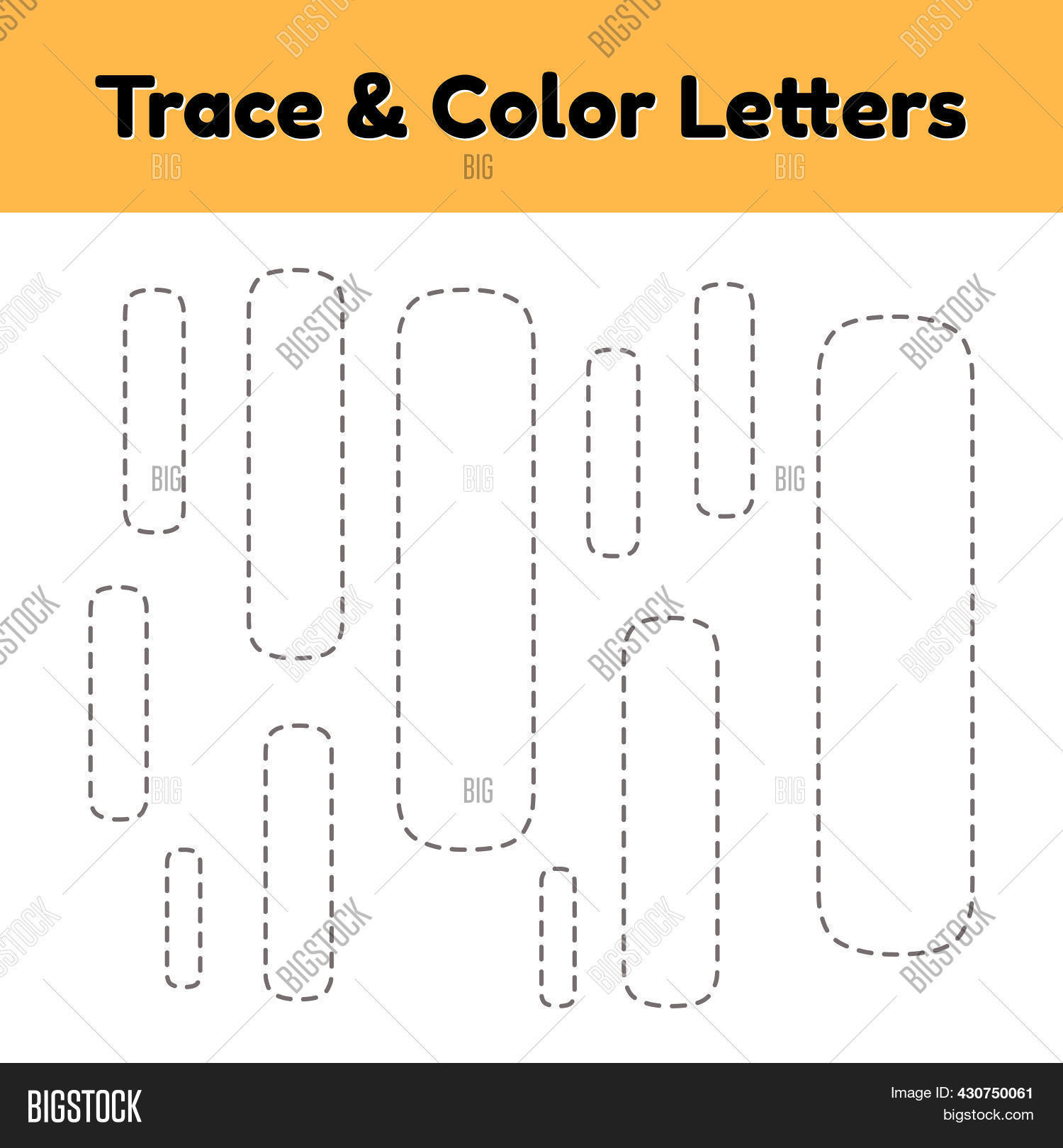 Trace Line Letter Image & Photo (Free Trial) | Bigstock