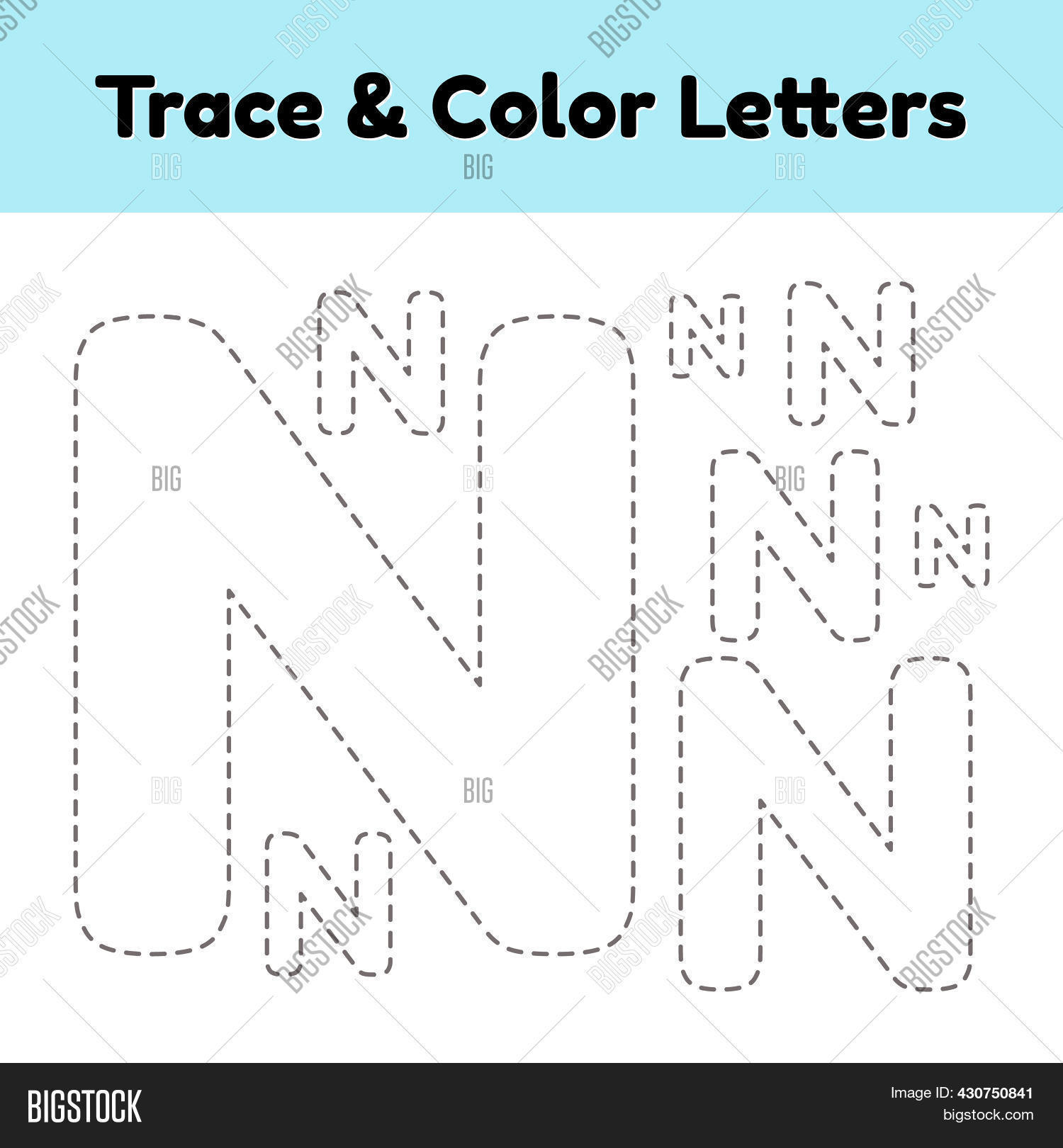 Trace Line Letter Image & Photo (Free Trial) | Bigstock