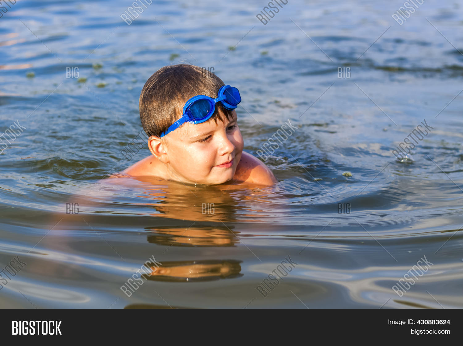 Happy Child Swimming Image & Photo (Free Trial) | Bigstock
