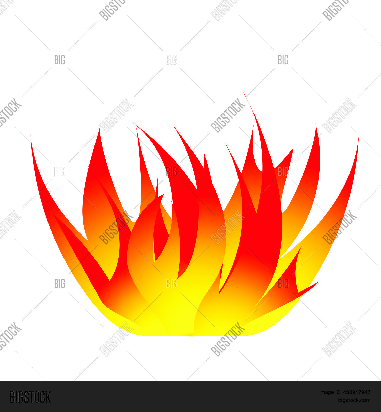 Red Orange Fire Flame Vector & Photo (Free Trial) | Bigstock