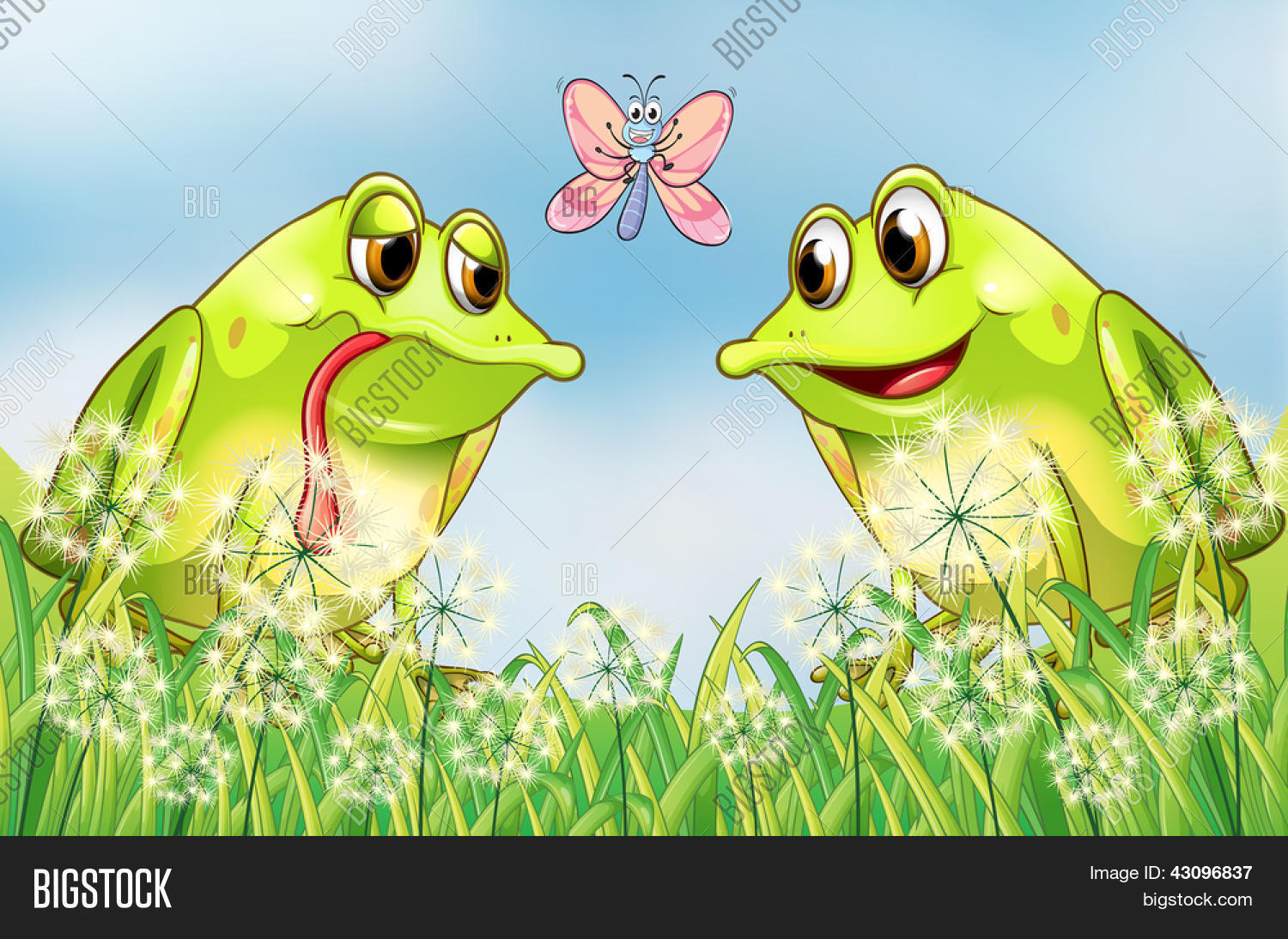 Illustration Two Frogs Image & Photo (Free Trial) | Bigstock