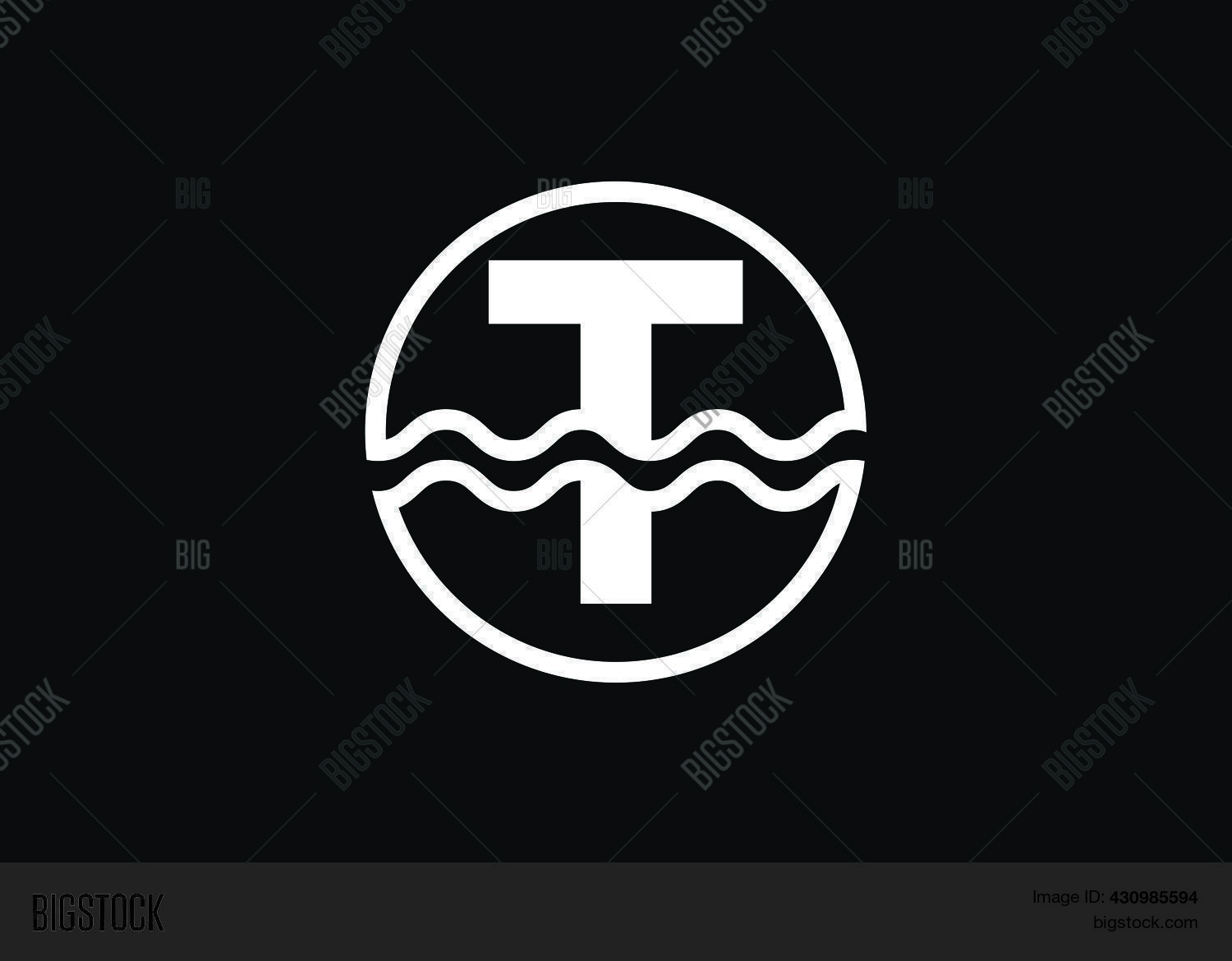 Initial T Monogram Vector & Photo (Free Trial) | Bigstock