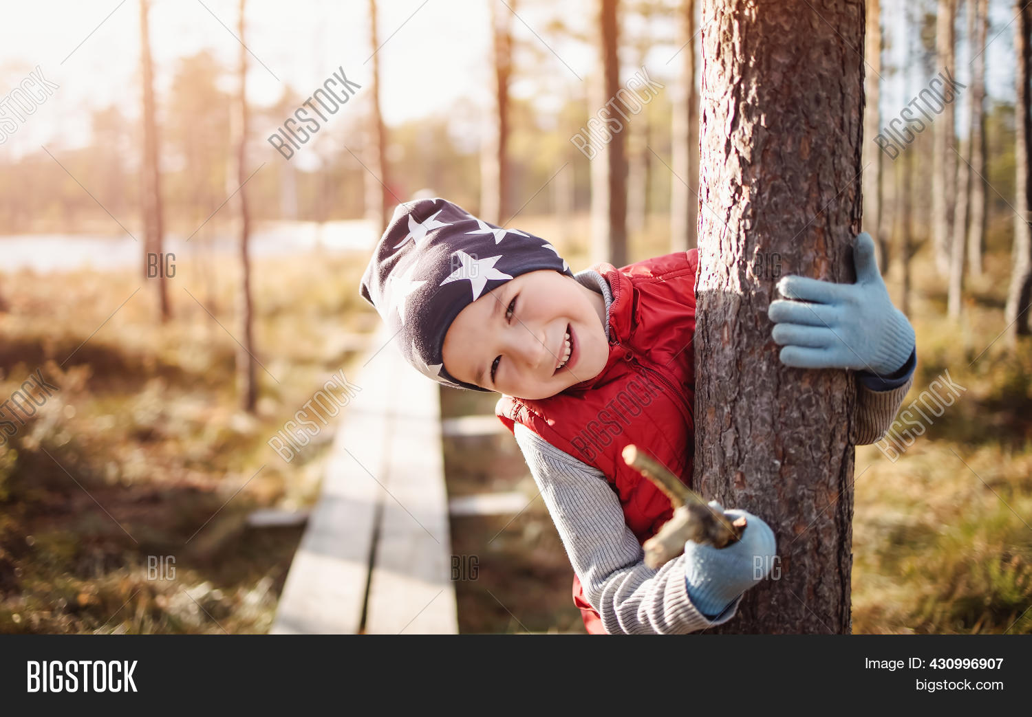 Cute Boy Forest Image & Photo (Free Trial) | Bigstock