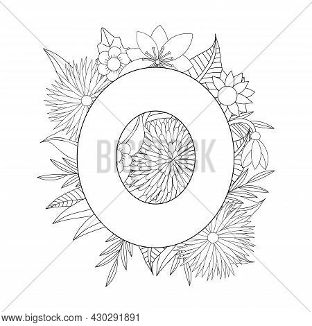 Letter O Coloring Vector & Photo (Free Trial) | Bigstock