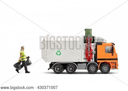 Female Waste Collector Image & Photo (Free Trial) | Bigstock