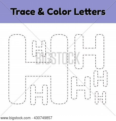 Trace Line Letter Image & Photo (Free Trial) | Bigstock