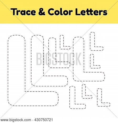 Trace Line Letter Image & Photo (Free Trial) | Bigstock