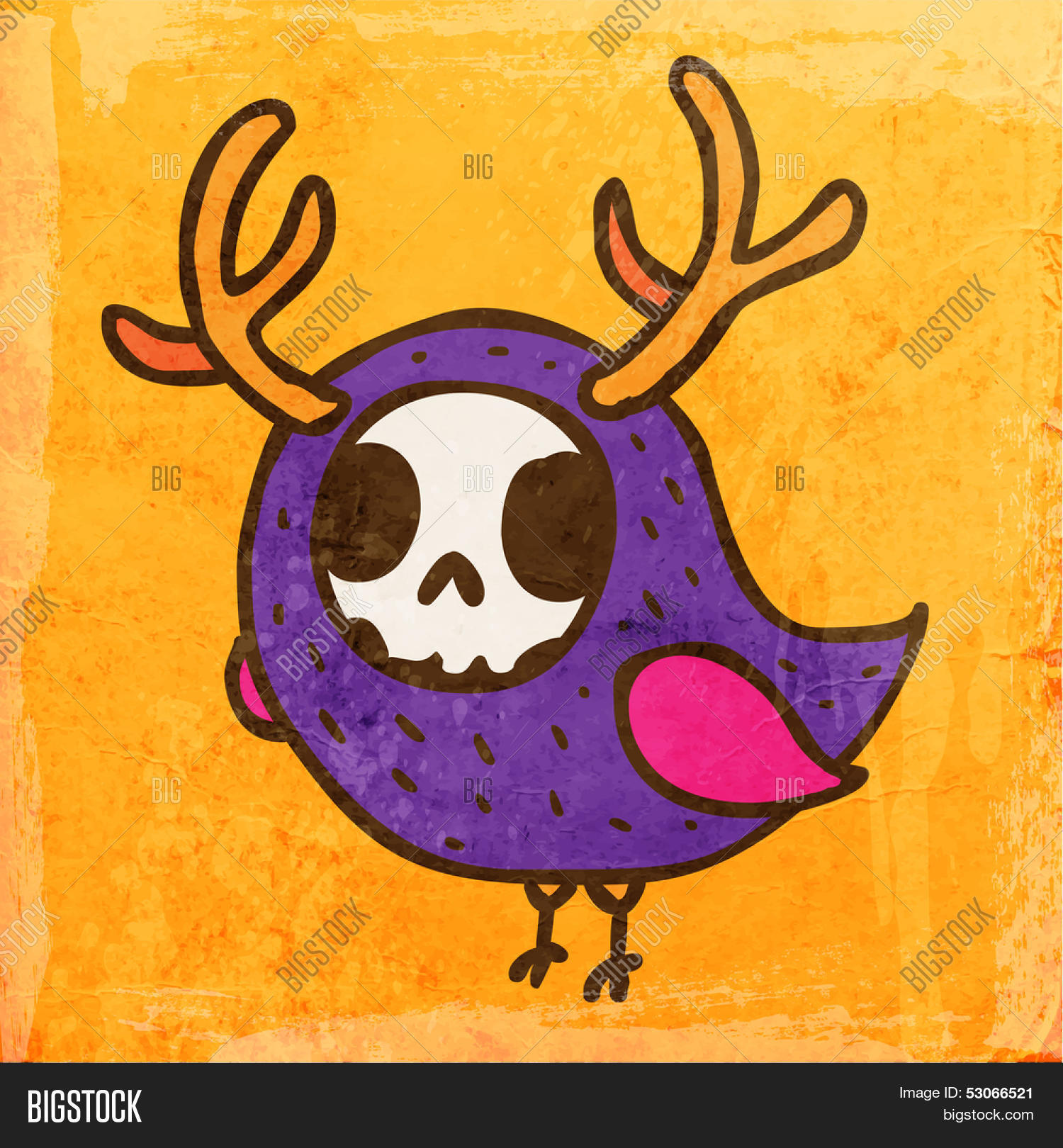 Cartoon Skeleton Bird Vector & Photo (Free Trial) | Bigstock