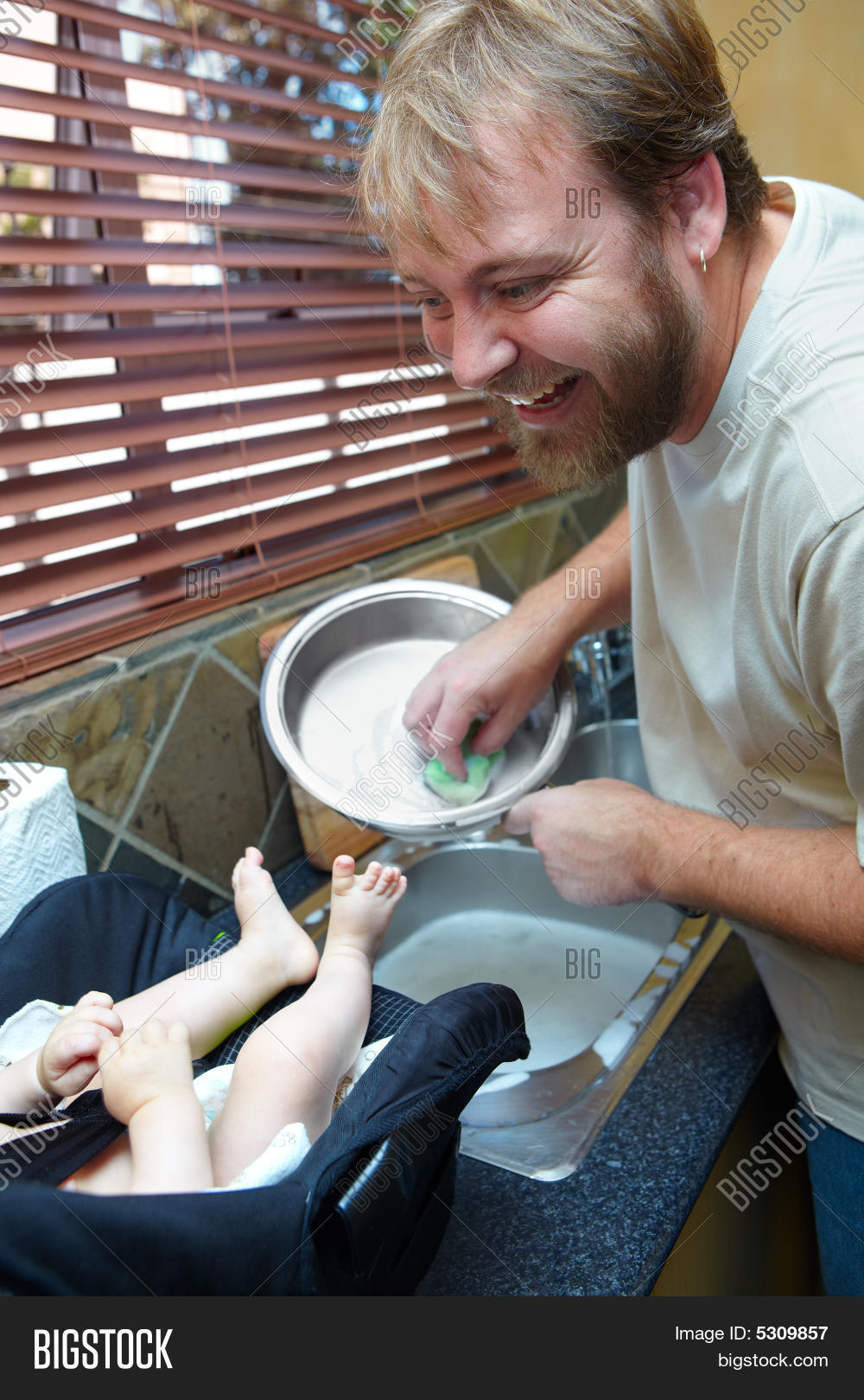 Son Father Washing Image & Photo (Free Trial) | Bigstock